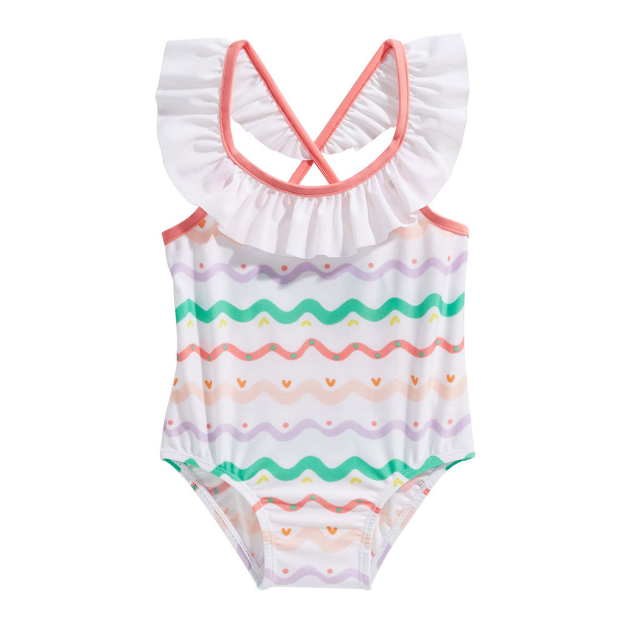 First Impressions Baby Girls' Swim Wave Stripe One Piece | Baby Girls ...