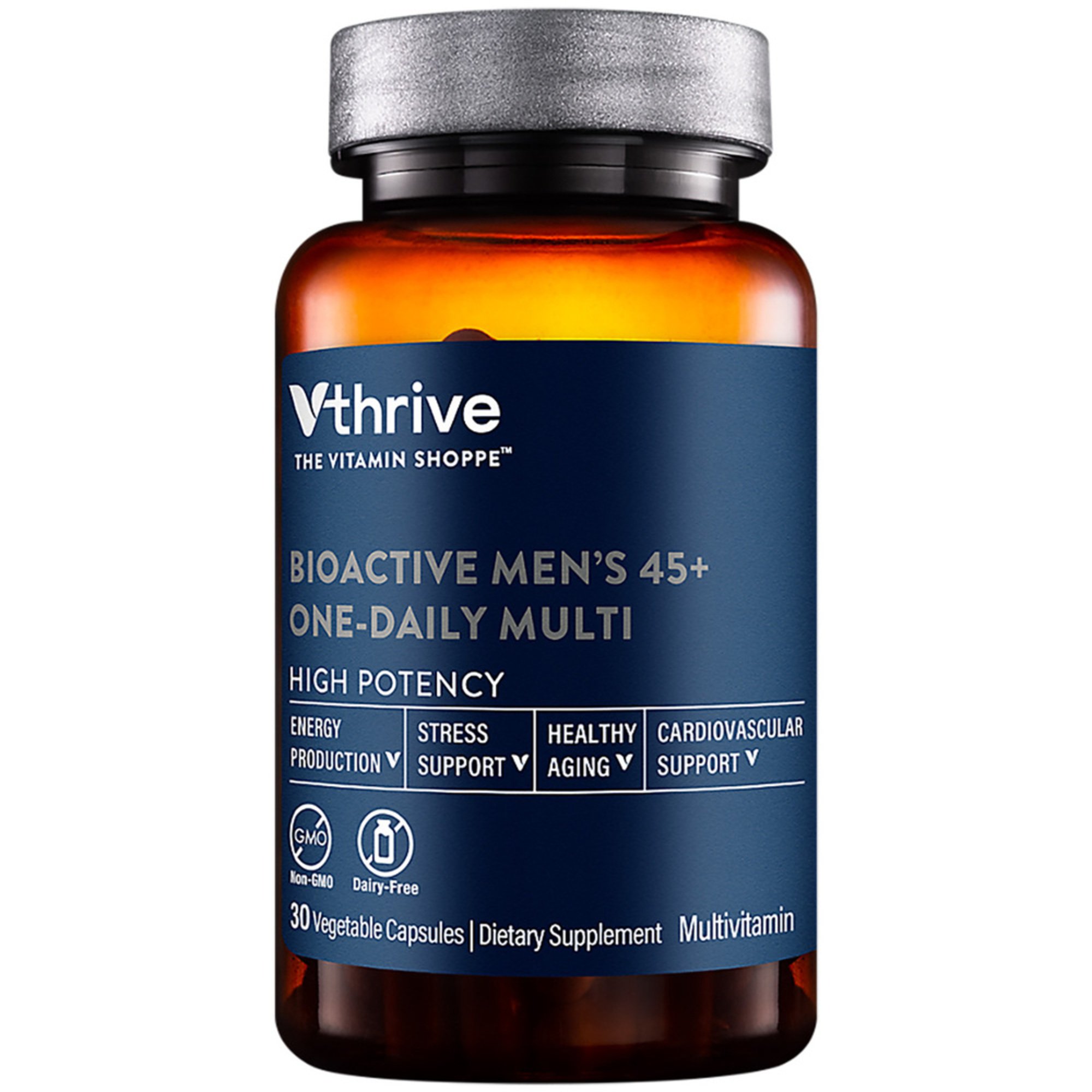 Vthrive Bioactive Multivitamin For Men 45+ Once Daily 30 Vegetarian Capsules | Men's Health ...