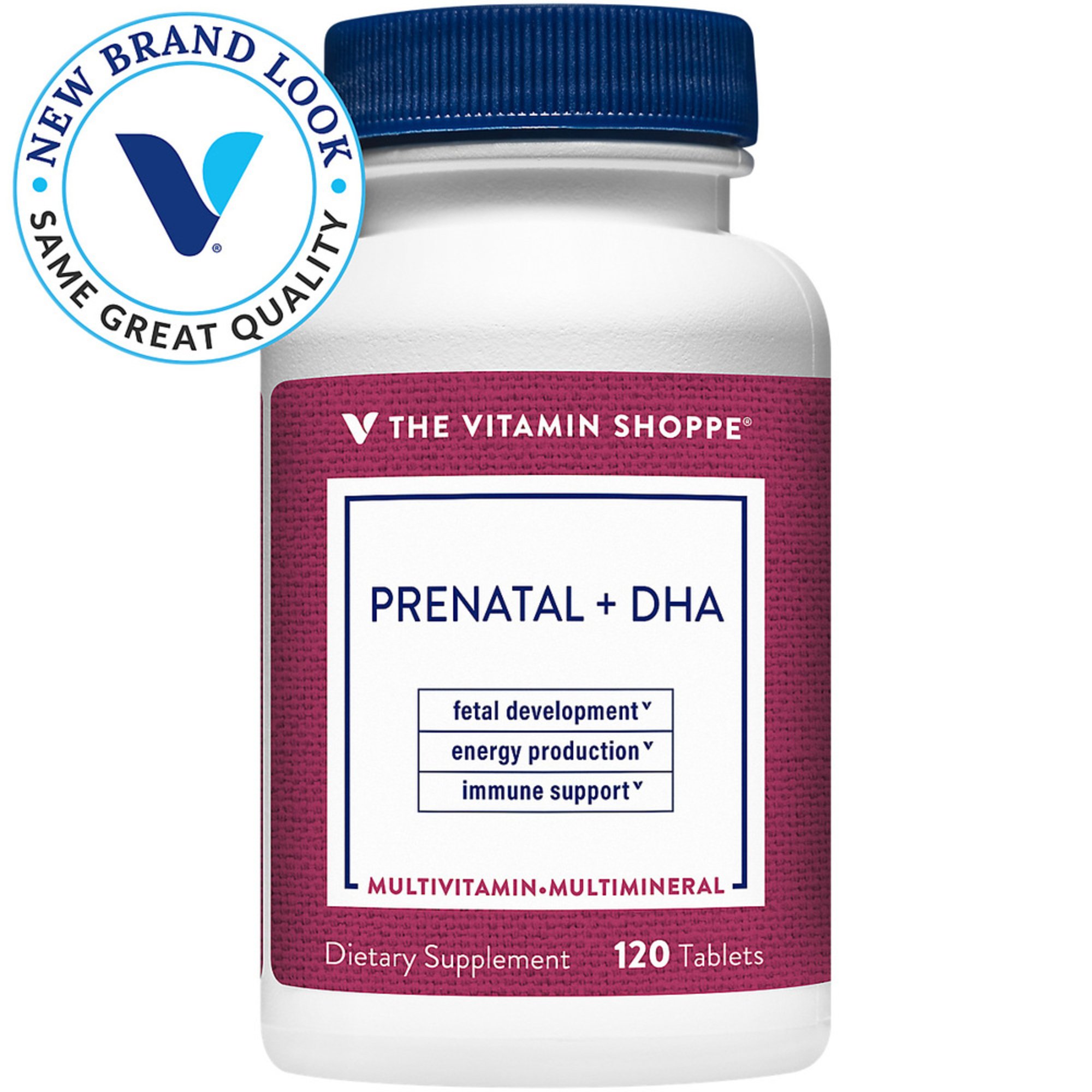 The Vitamin Shoppe Prenatal Plus Dha Multi-vitamin Tablets, 120-count ...