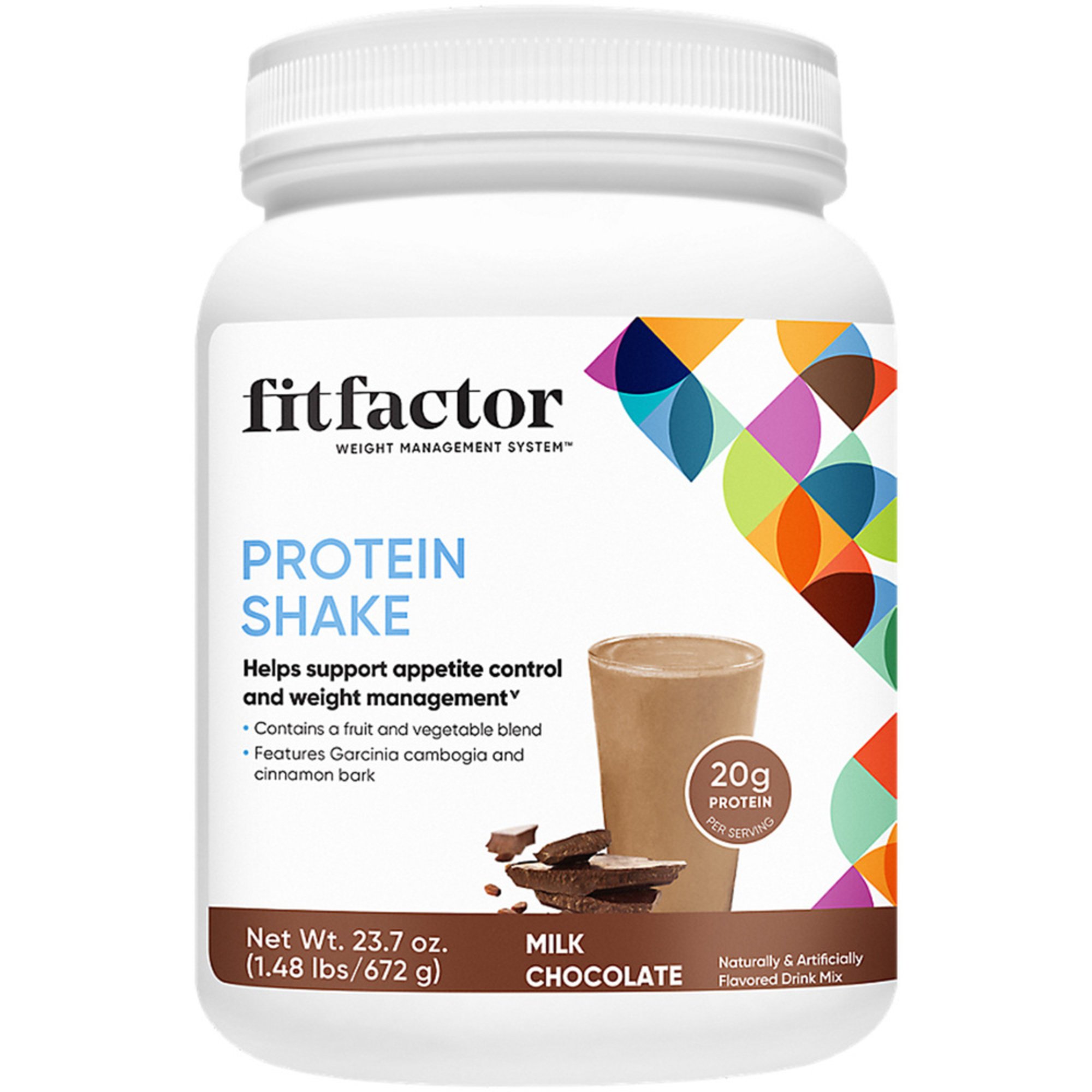 Fitfactor Protein Shake - Milk Chocolate 1.48lbs 16 Servings | Weight ...