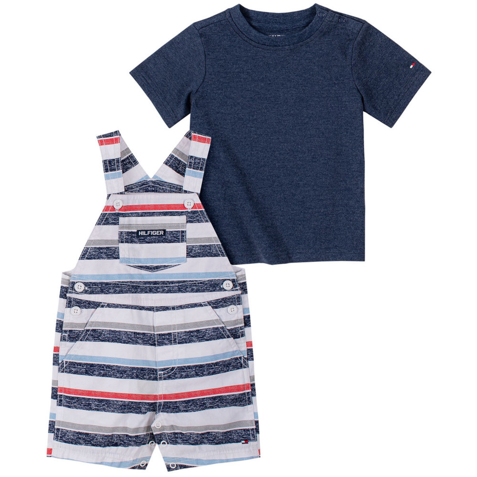 Tommy Hilfiger Baby Boys' Striped Canvas Shortall Set | Baby Boys' One Piece | Apparel - Shop ...