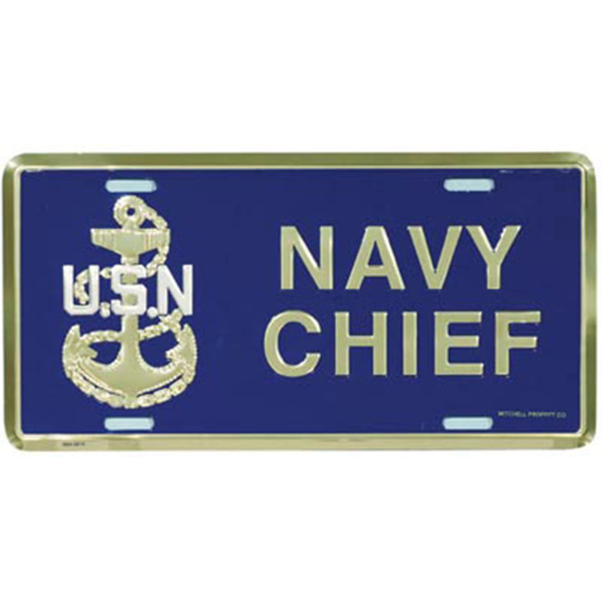 Mitchell Proffitt Usn Chief E7 License Plate | Navy Pride License ...