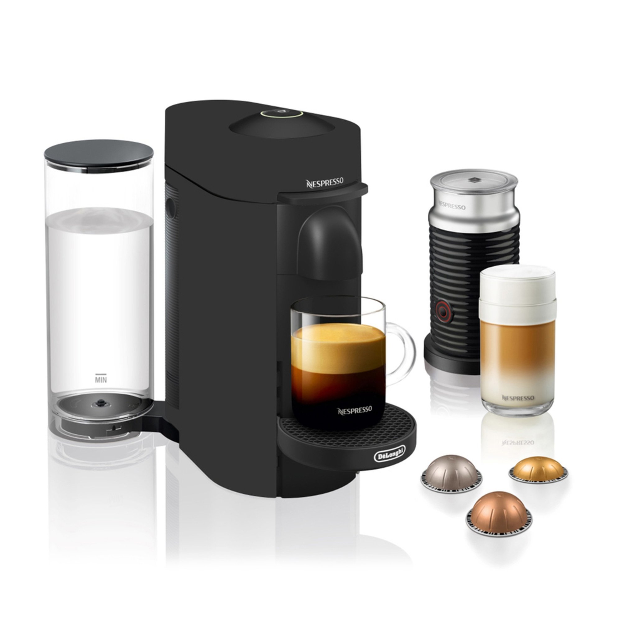 Nespresso Vertuo Plus Espresso Maker Bundle, Black Matte | Coffee ...