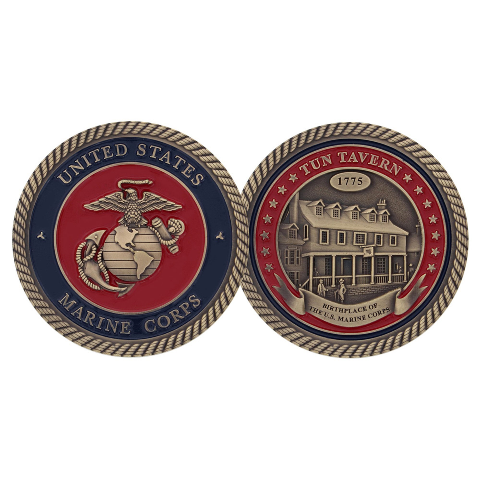 Cc Usmc Tun Tavern Coin | Marine Coins | Military - Shop Your Navy ...