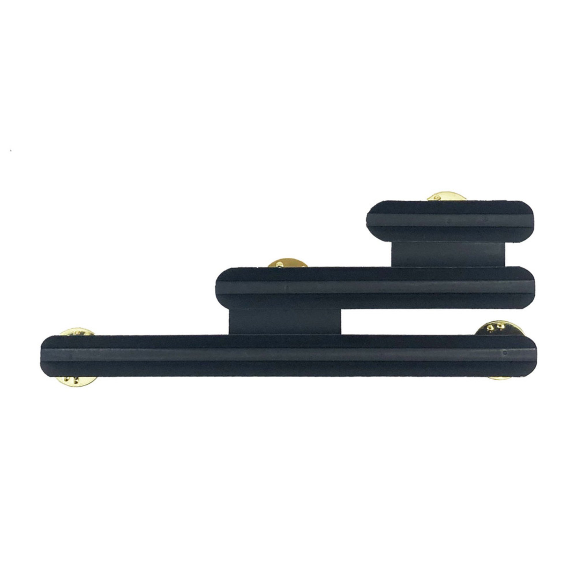 6 Ribbon Mounting Bar Holder Metal 1/8" Space (stagd Rght Blk Metal ...