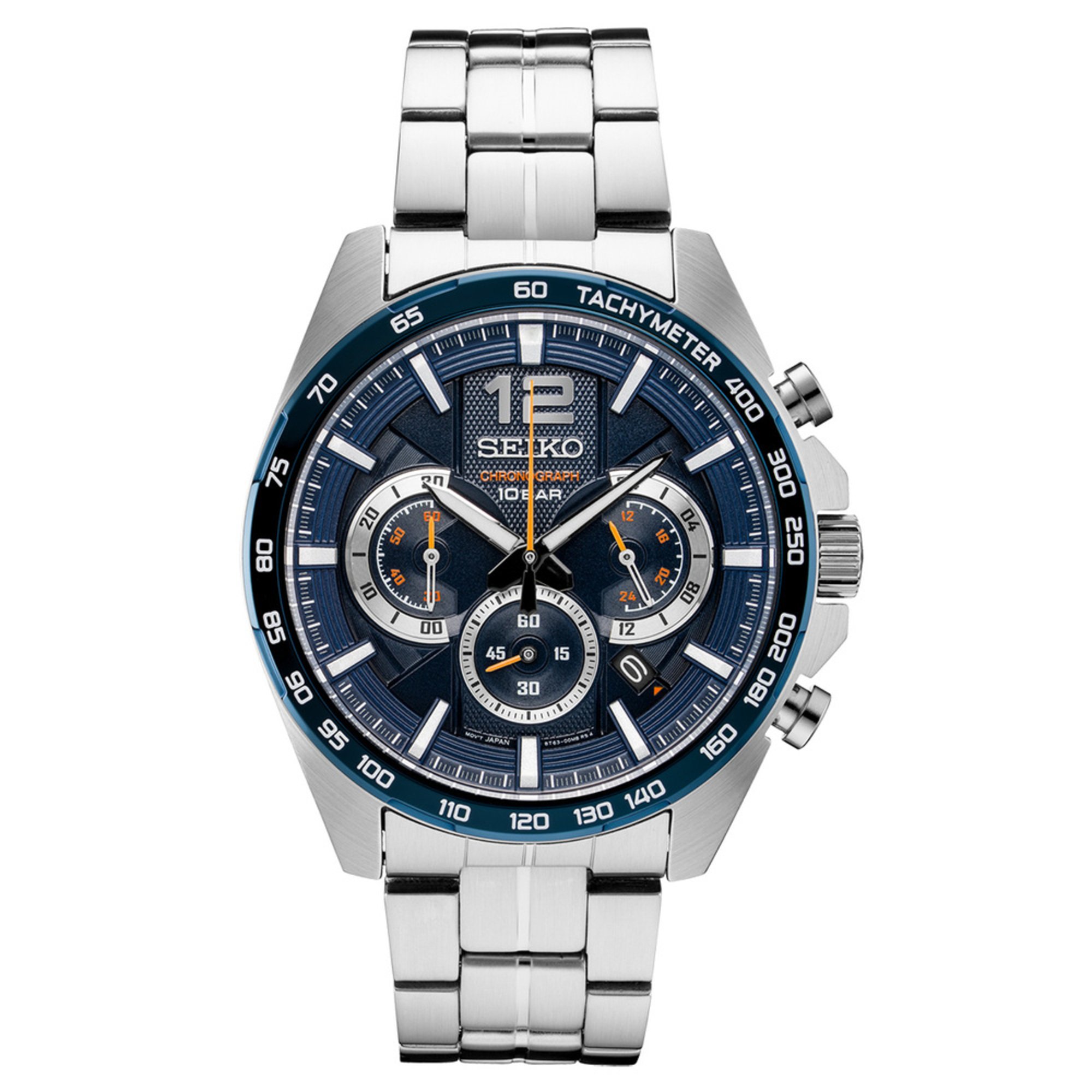 Seiko Men's Essentials Lumibrite Hands Chronograph Bracelet Watch ...