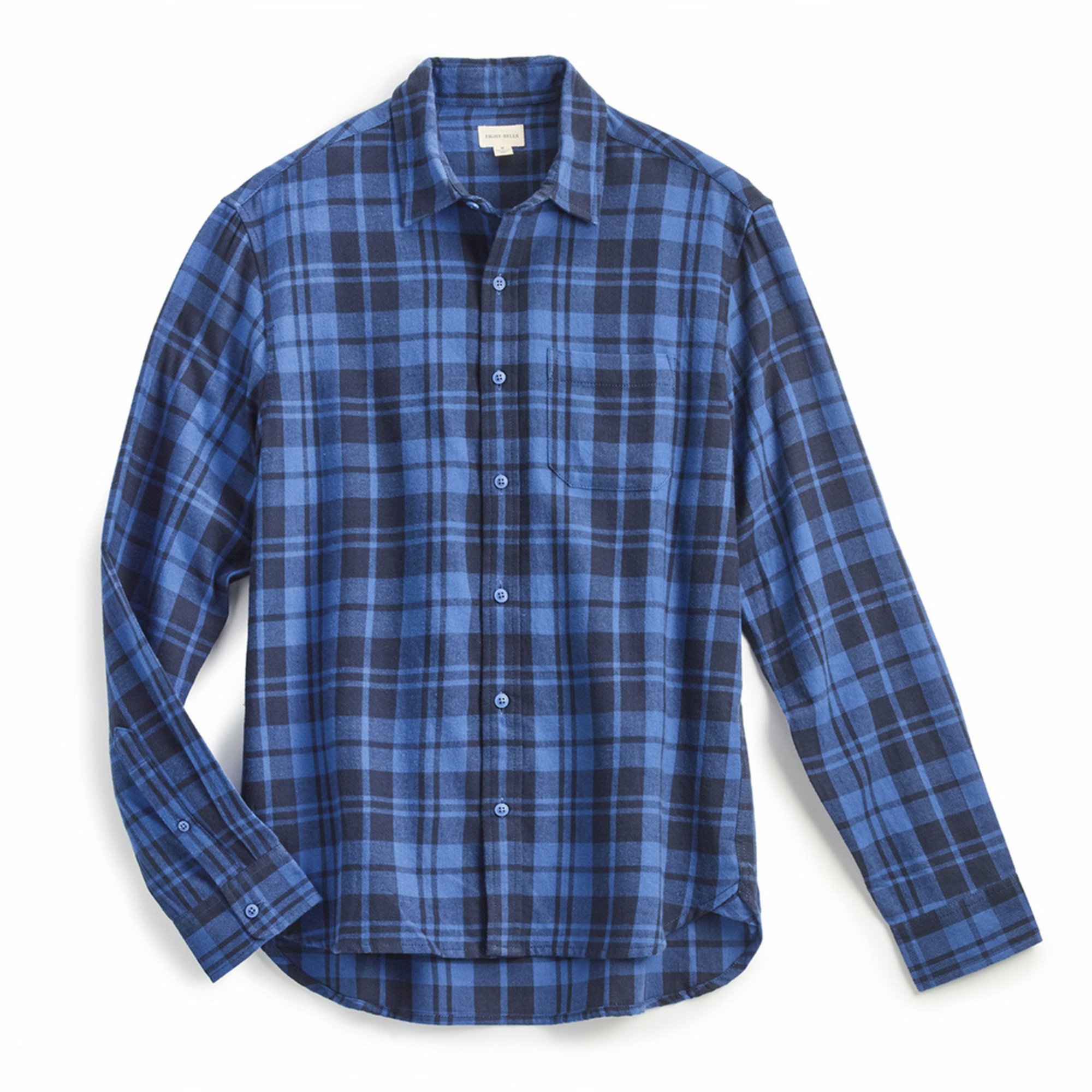 Eight Bells Men's Plaid Twill Flannel Long Sleeve Shirt | Men's Tops ...
