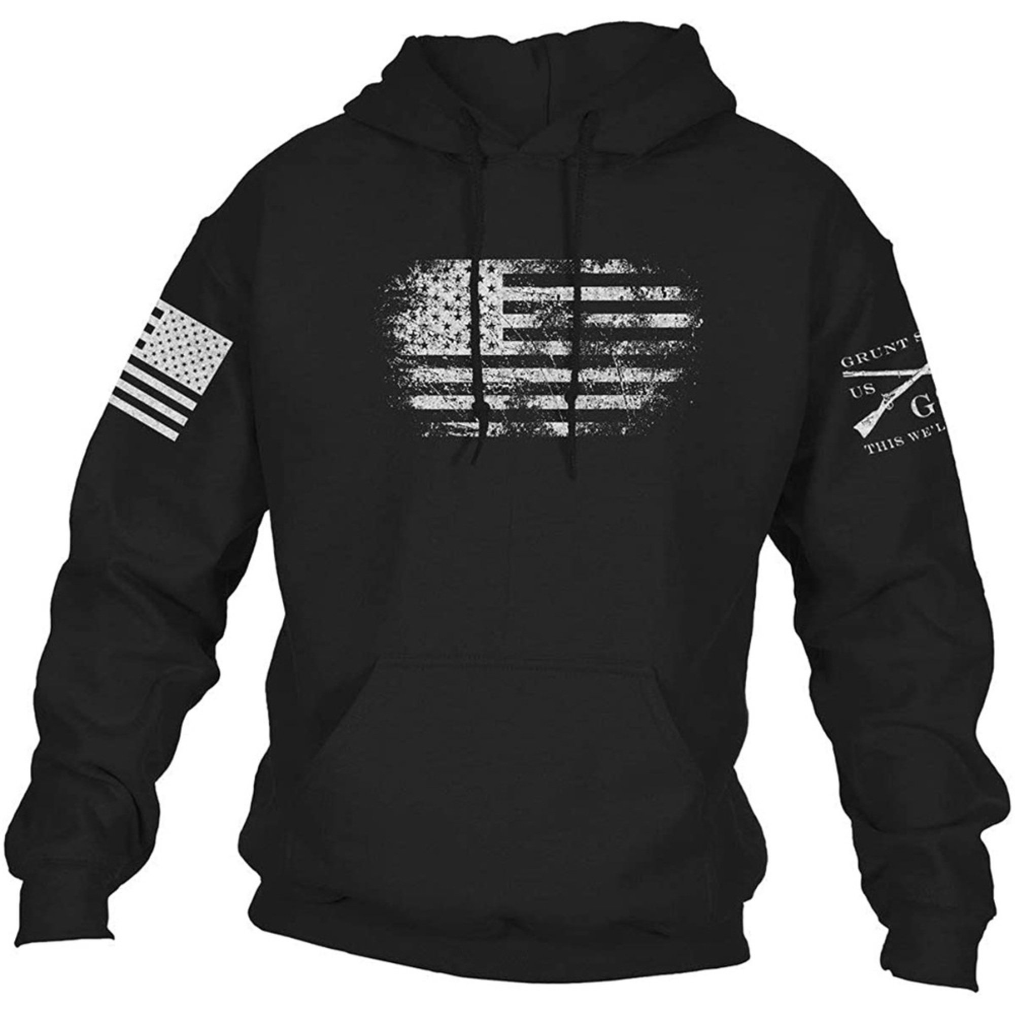 Grunt Style Men's Vintage American Hoodie | Men's Sweatshirts & Hoodies ...