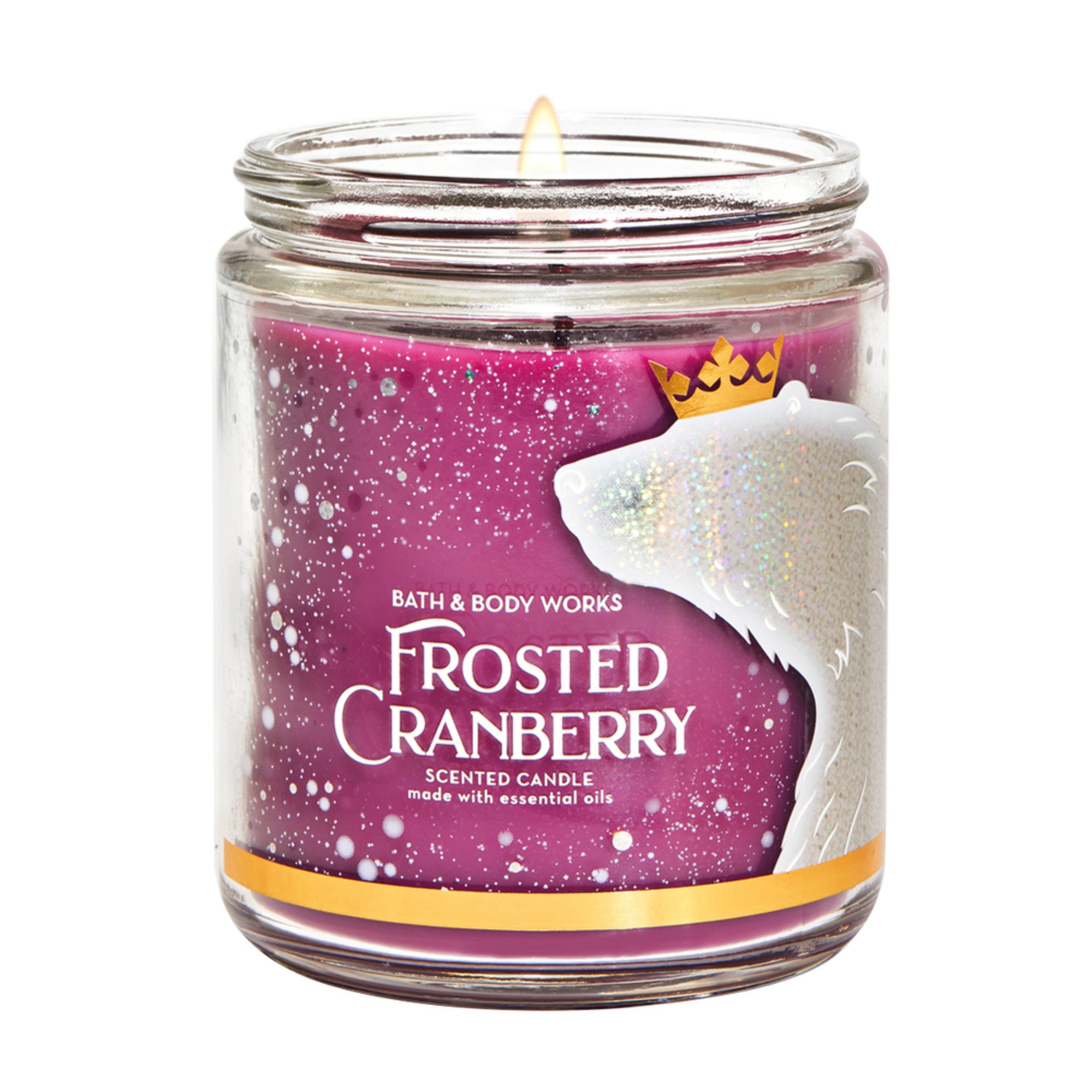 Bath & Body Works Frosted Fable Single Wick Candle - Frosted Cranberry ... Bath & Body Works Frosted Fable Single Wick Candle - Frosted Cranberry ...