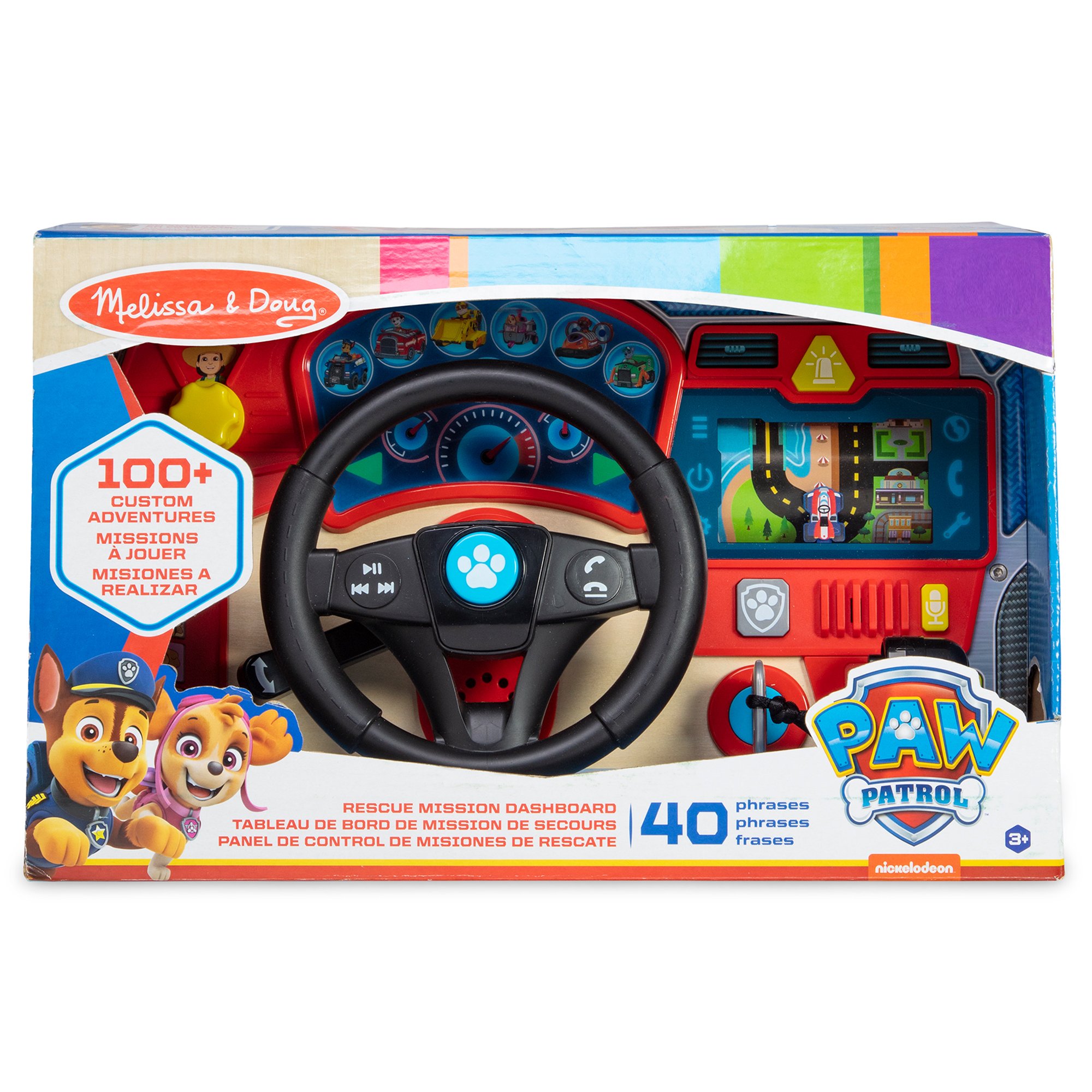 Melissa & Dough Paw Patrol 100+ Adventure Wooden Driving Dashboard ...