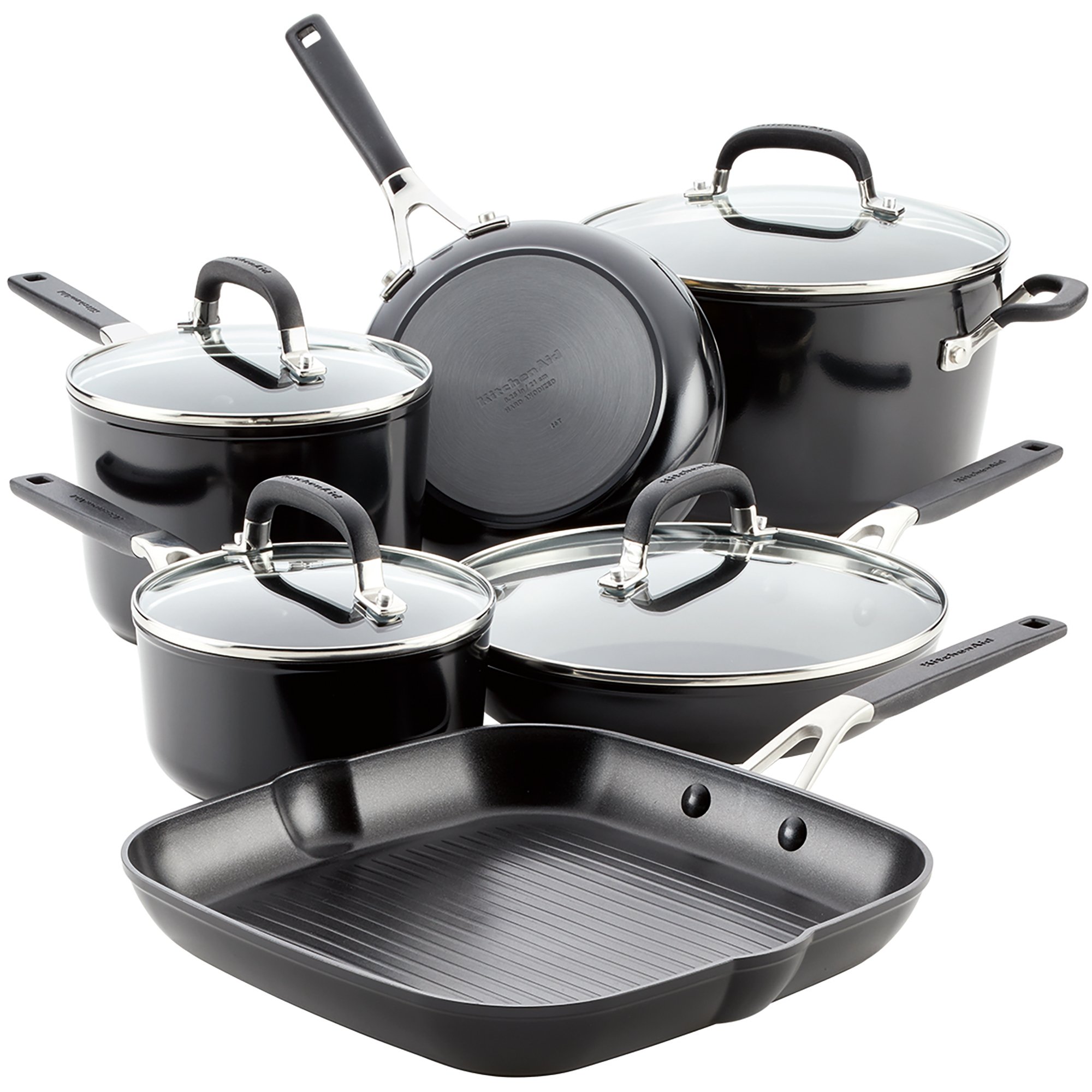 Kitchenaid Hard Anodized 10-piece Cookware Set | Cookware Sets | For ...
