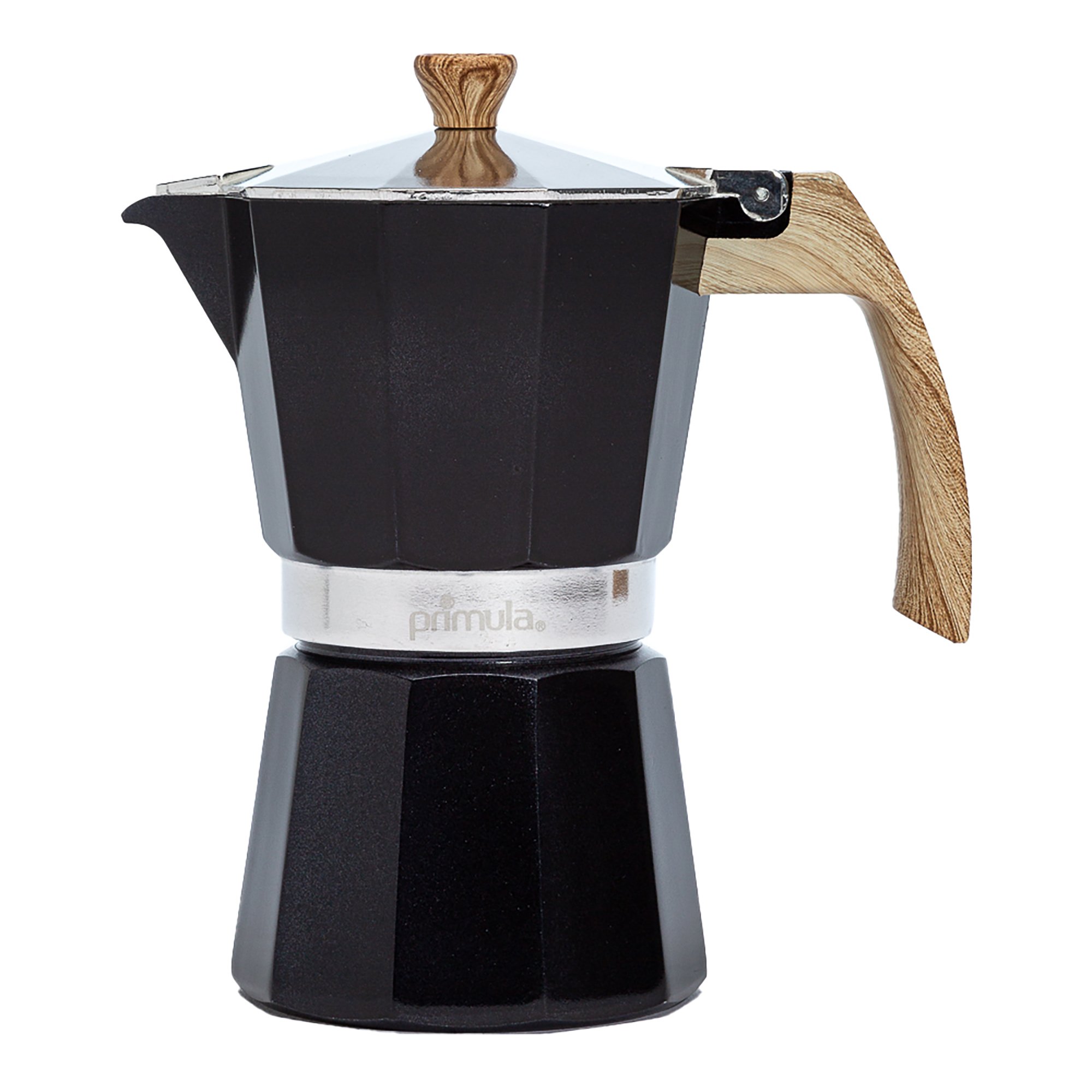 Primula Aluminum 6-cup Stovetop Espresso Maker With Wood Handle ...