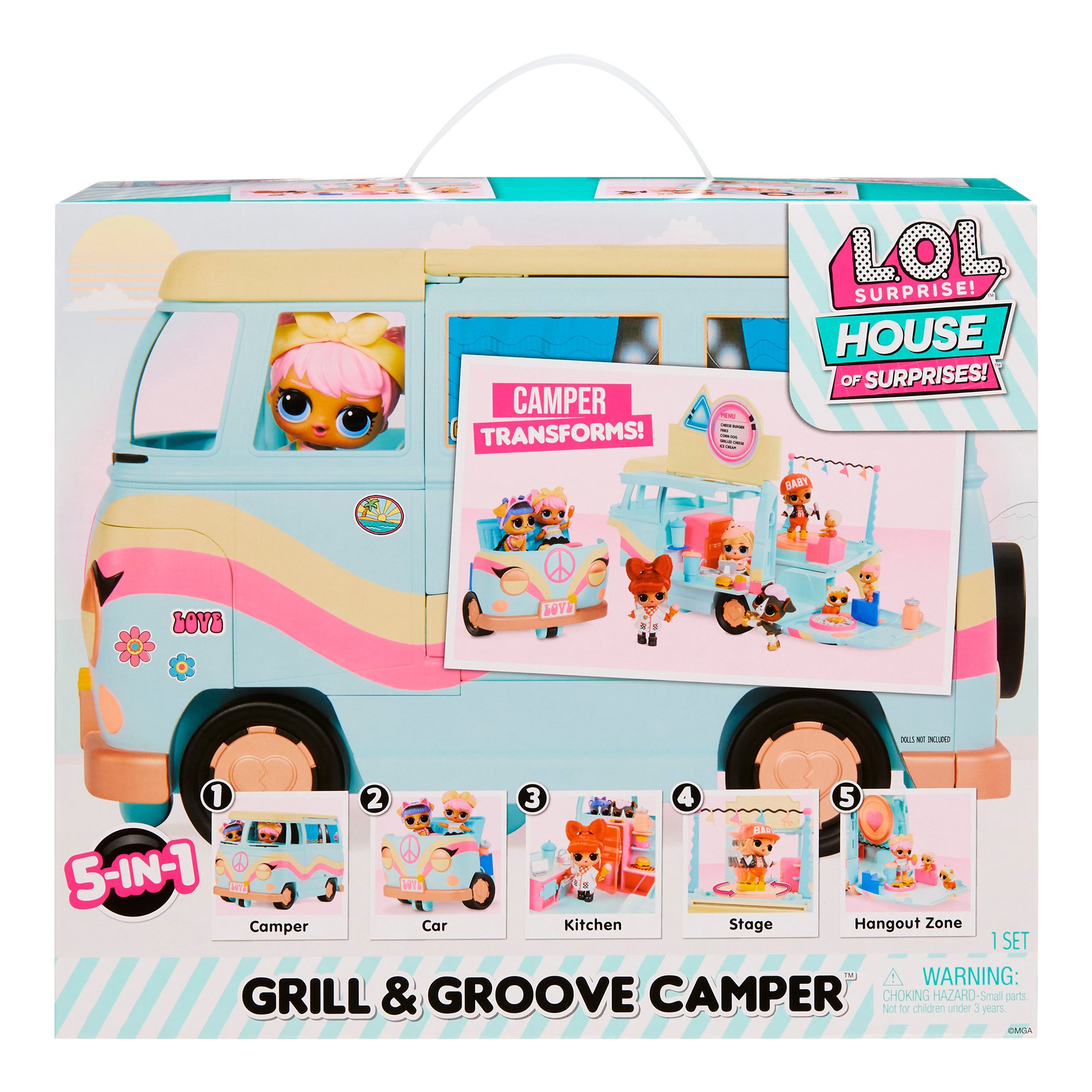 L.o.l. Surprise Grill & Groove Camper | Surprise & Mystery Toys | Toys ...