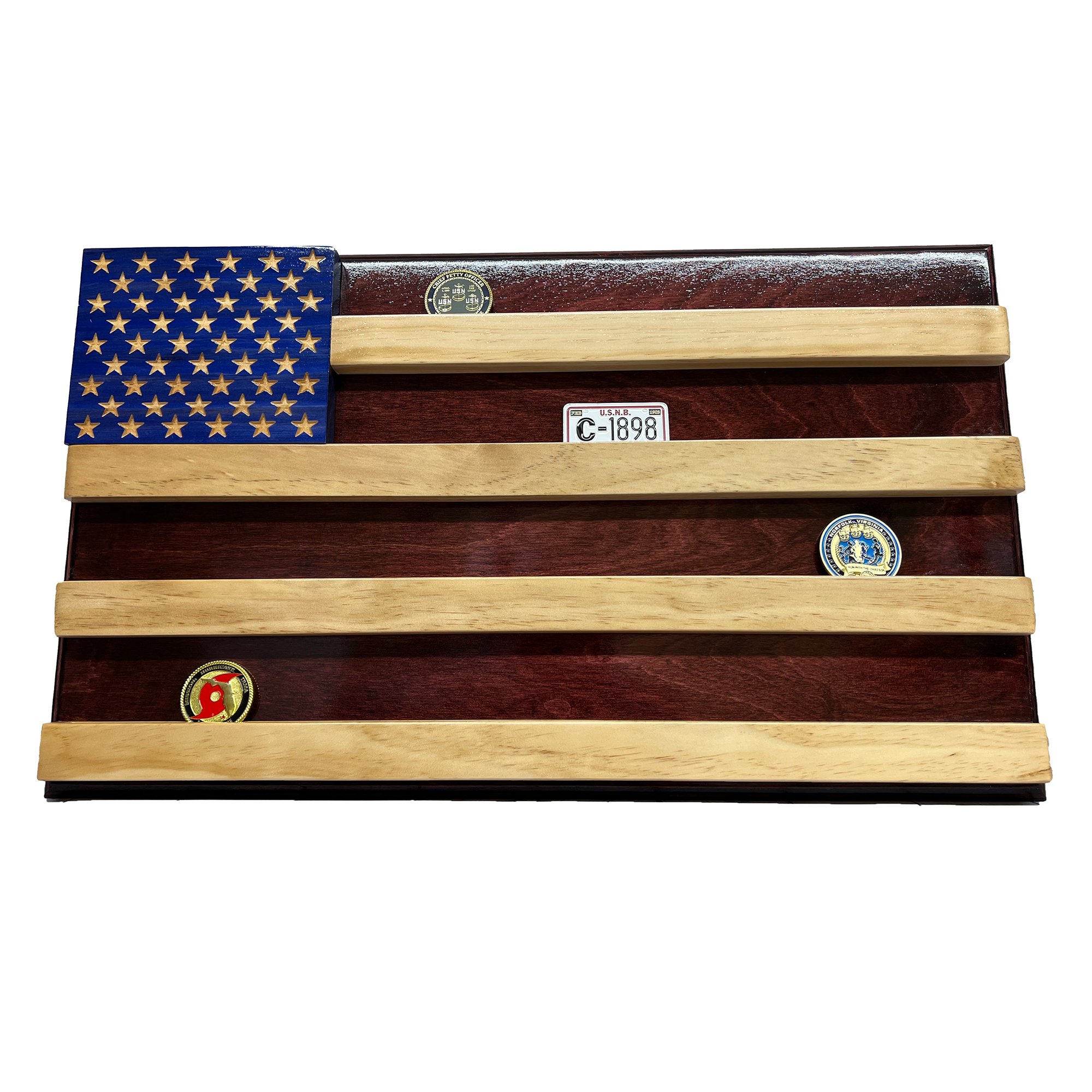 Custom Coin Holders The Patriot Flag Coin Wall Mount (standard) | Navy ...