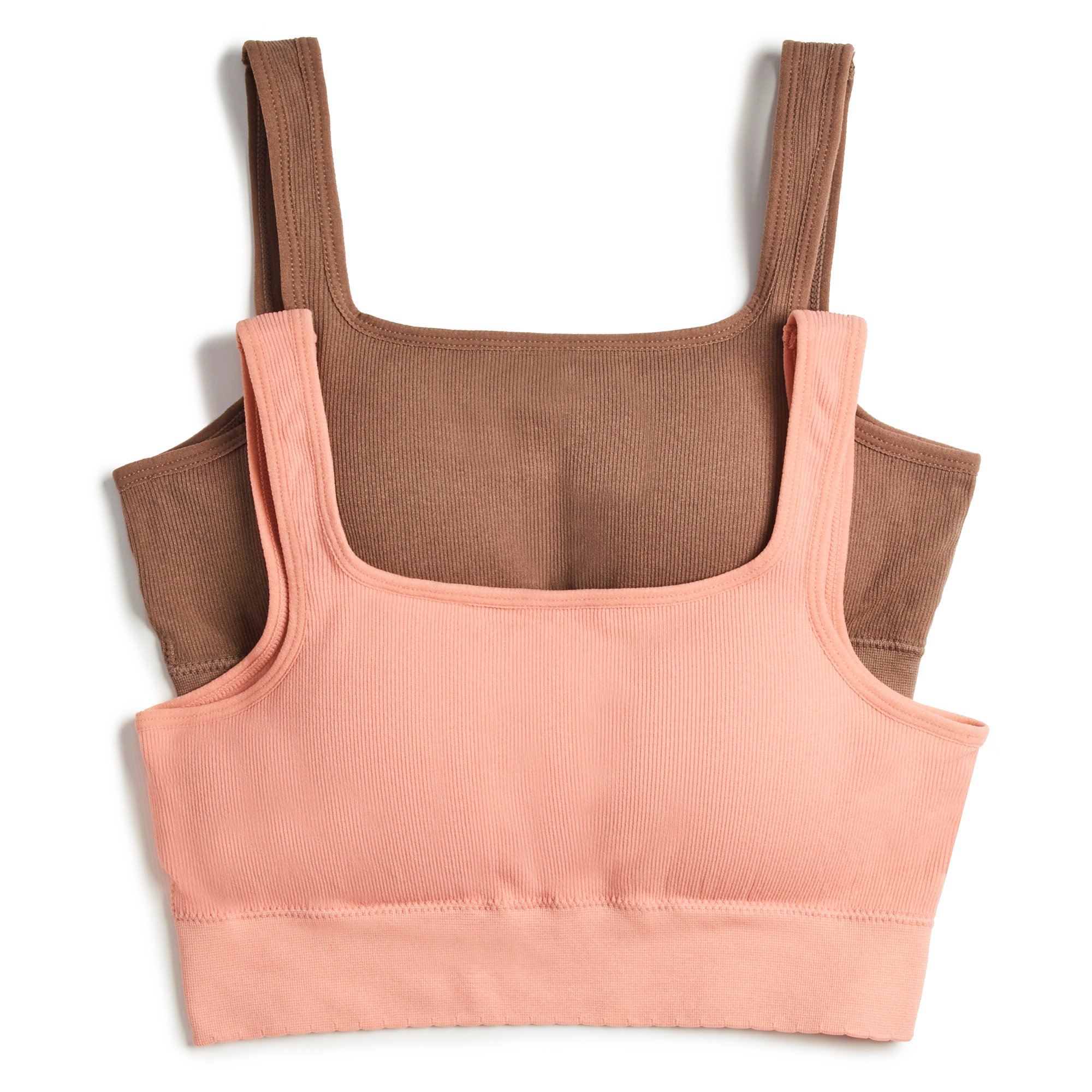 Yarn And Sea Womens 2 Pack Classic Square Neck Bralette | Bralette ...