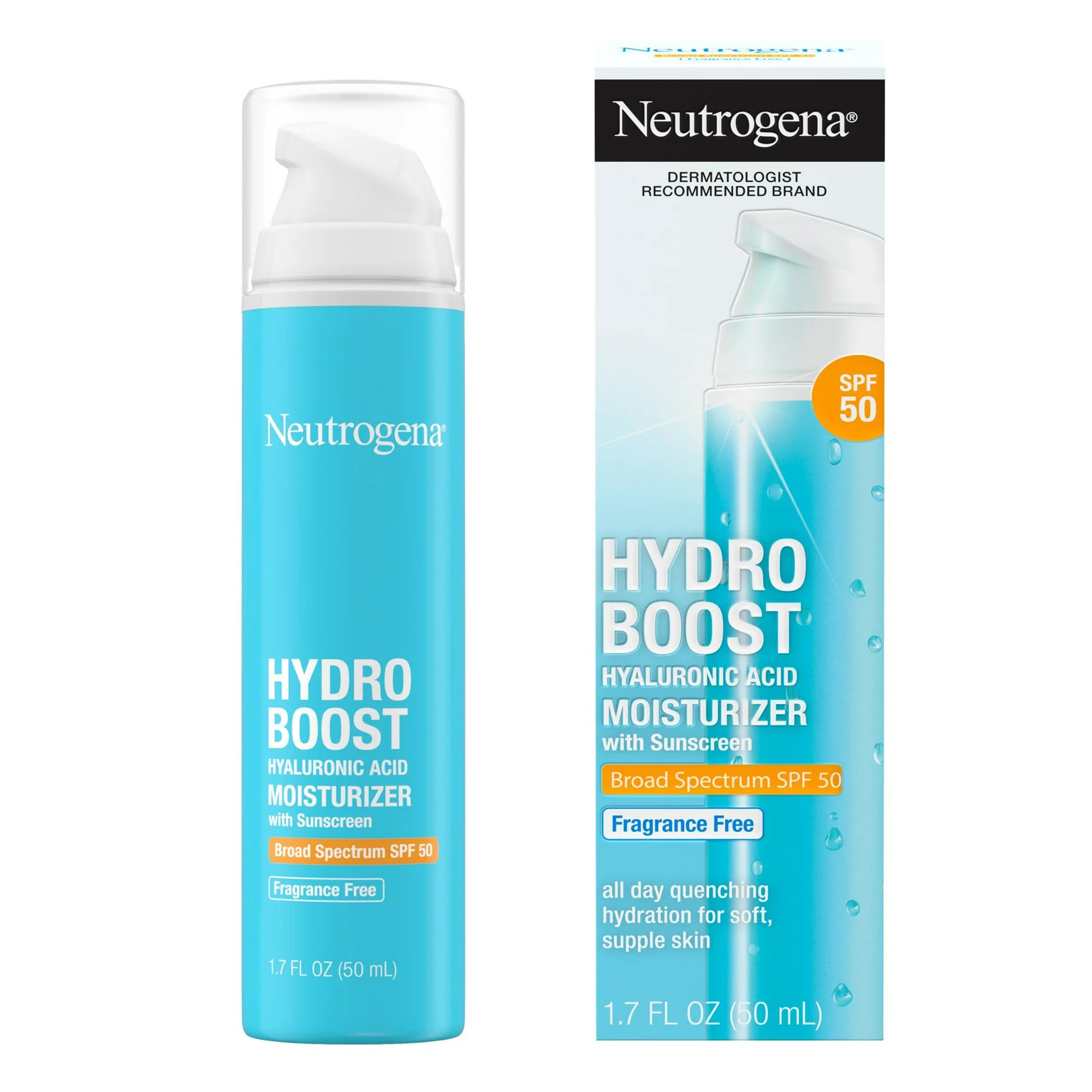 Neutrogena Hydro Boost Healthy Defense Moisturizer Spf50 Fragrance Free ...