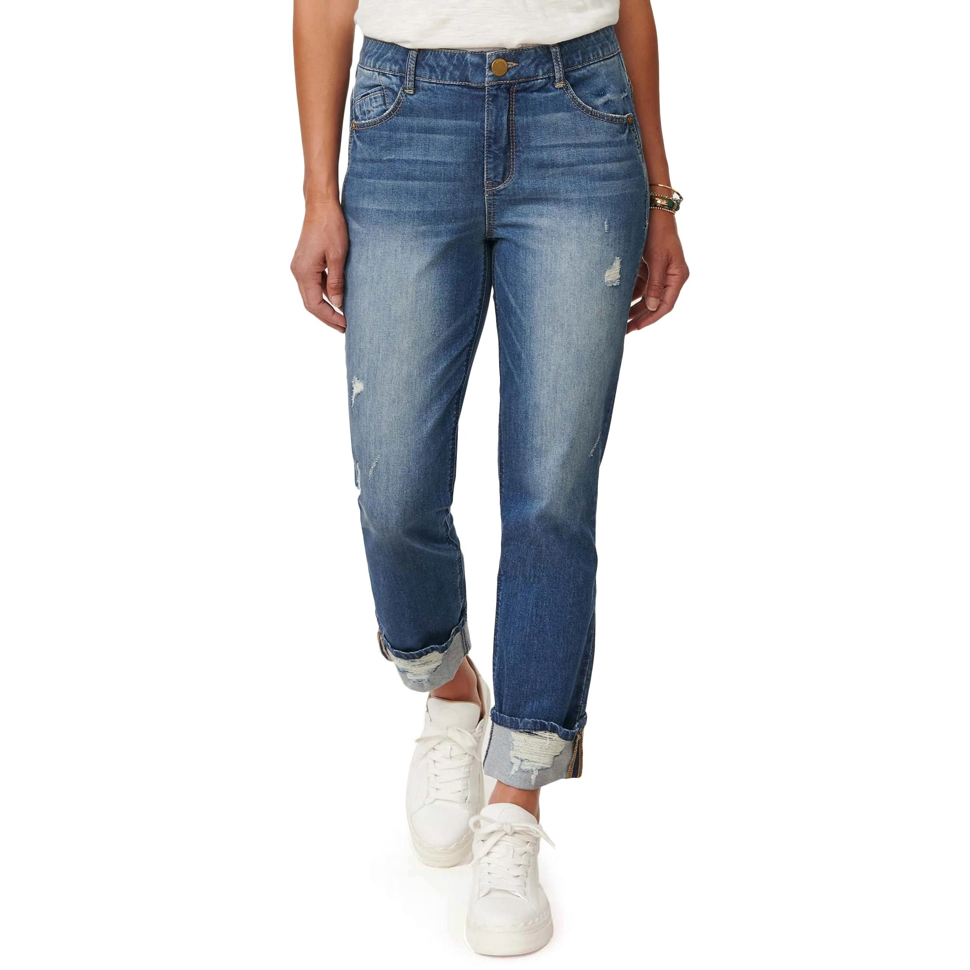 Democracy Women's Destructed Boyfriend Jeans | Women's Jeans | Apparel ...