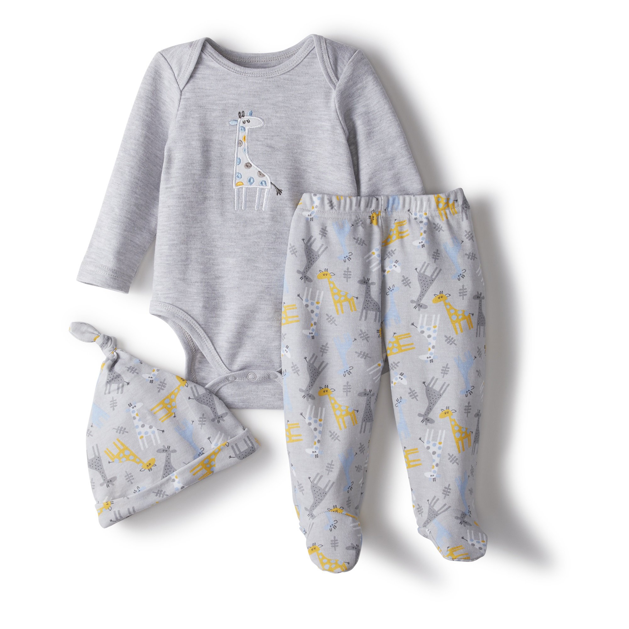 Wanderling Baby Boy 3-piece Bodysuit Hat Set | Baby Apparel | Baby ...