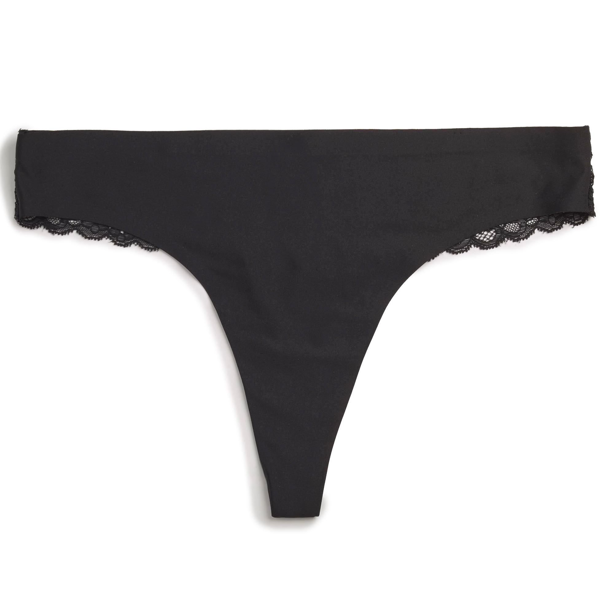 Yarn & Sea Women's Basic Micro Bonded Lace Backed Thong | Thongs ...