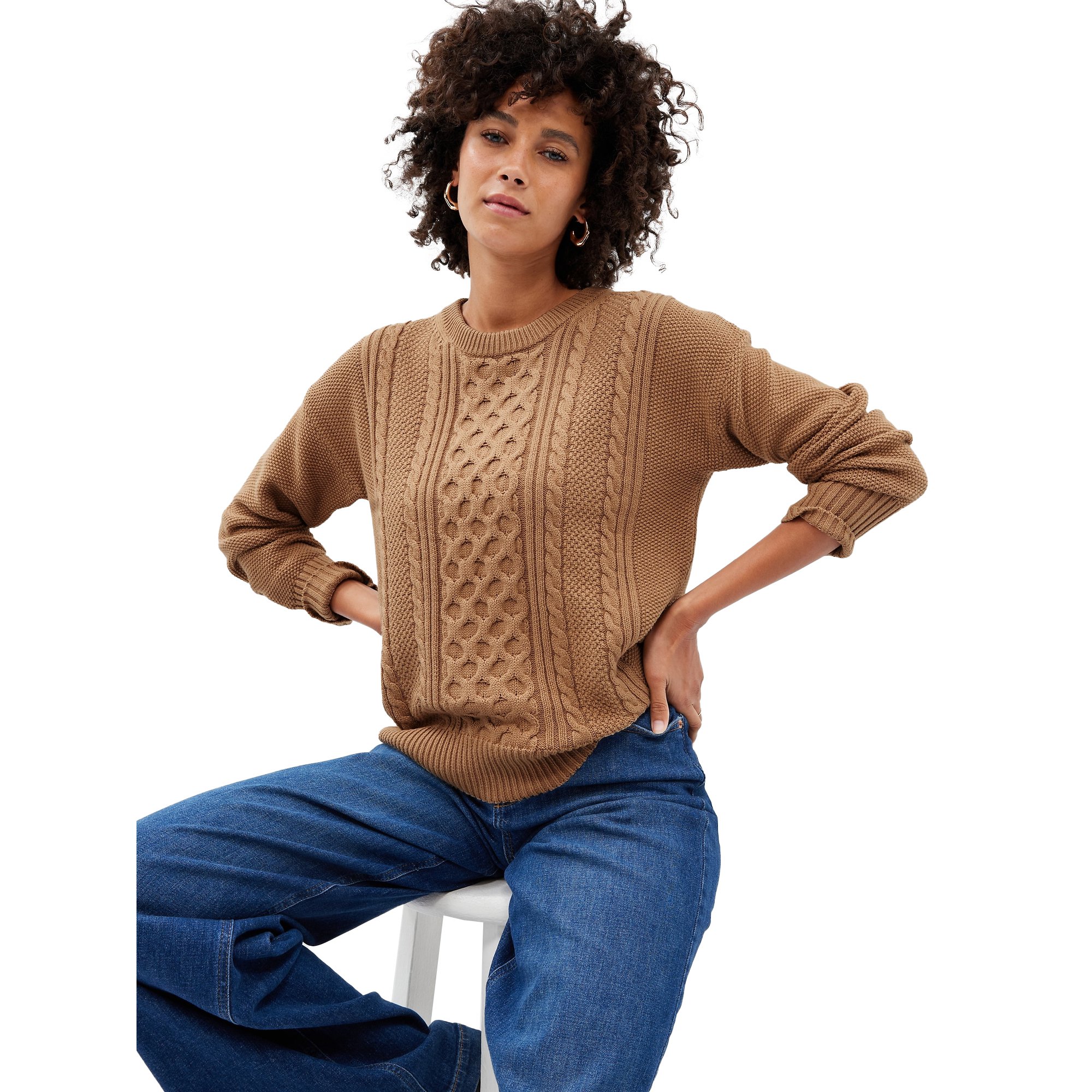 Gap Women's Cable Crew Neck Sweater | Women's Sweaters, Cardis ...
