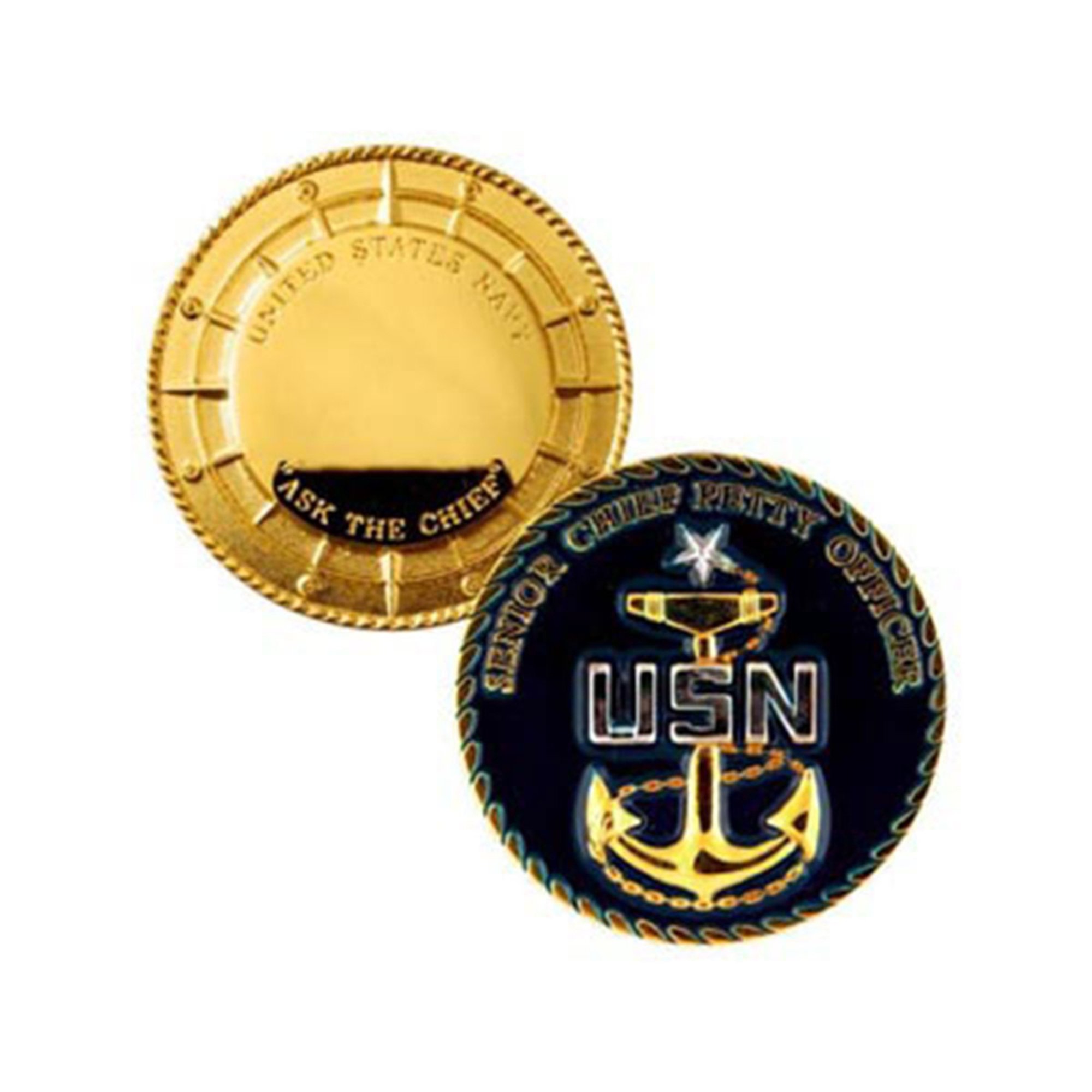 Usn Senior Chief Petty Officer Coin | Navy Chiefs | Military - Shop ...