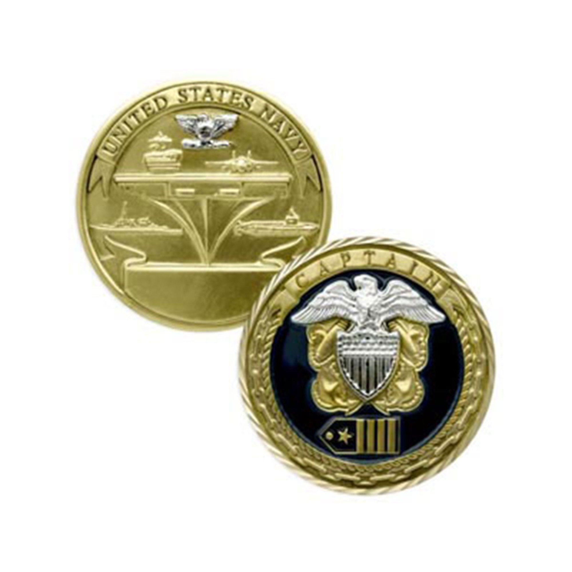 Usn Captain Coin | Coins | Navy Pride - Shop Your Navy Exchange ...
