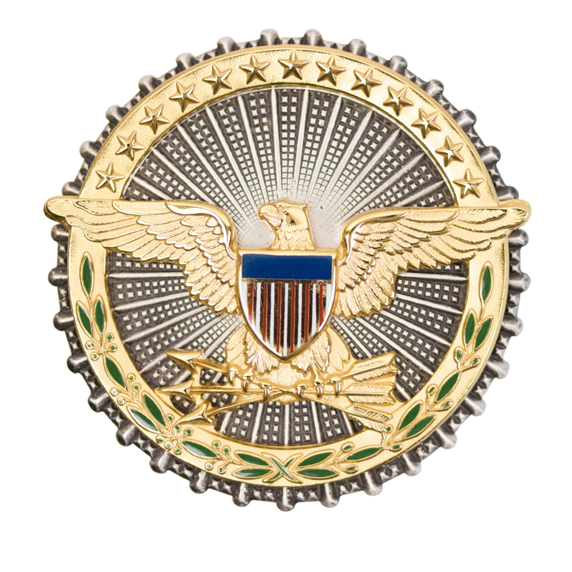 Id Badge Full Size Secretary Of Defense Oxidized Silver/gold | Warfare ...