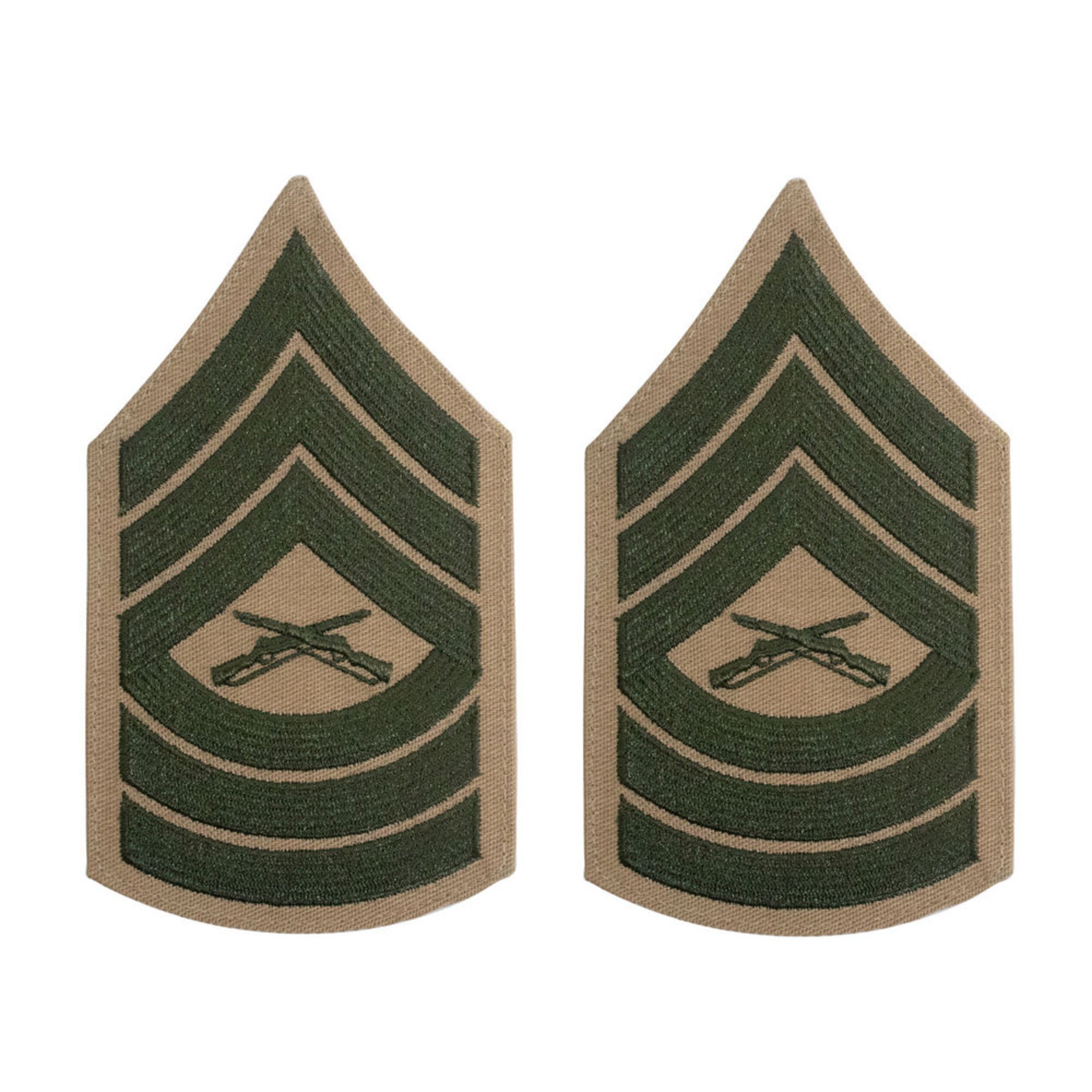 Usmc Women's Chevron Green On Khaki Msgt | Chevrons & Stripes ...