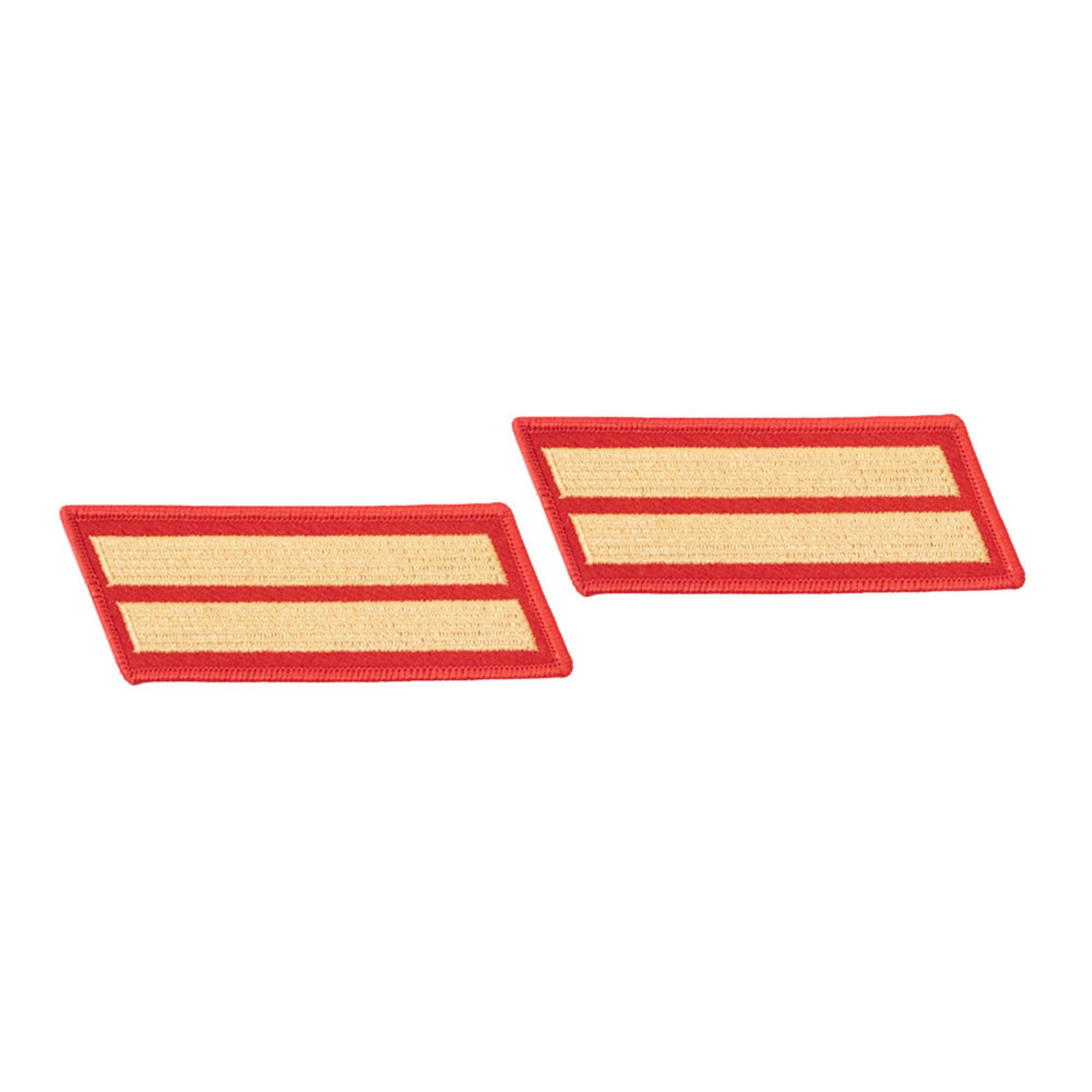 Usmc Women's Service Stripe Set-2 Gold On Red Merrowed | Chevrons ...