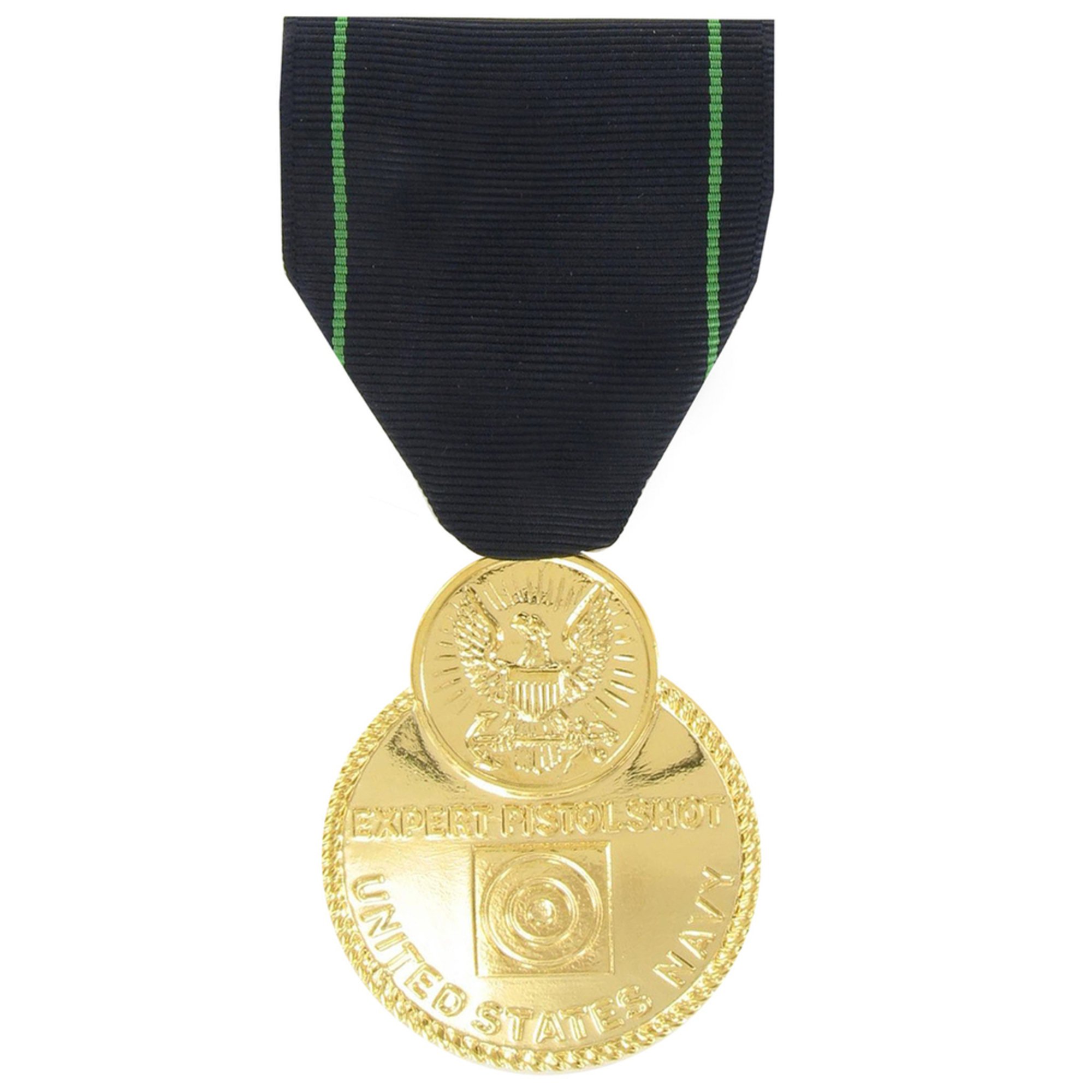 Medal Large Anodized Navy Expert Pistol | Anodized Full Size Medals ...