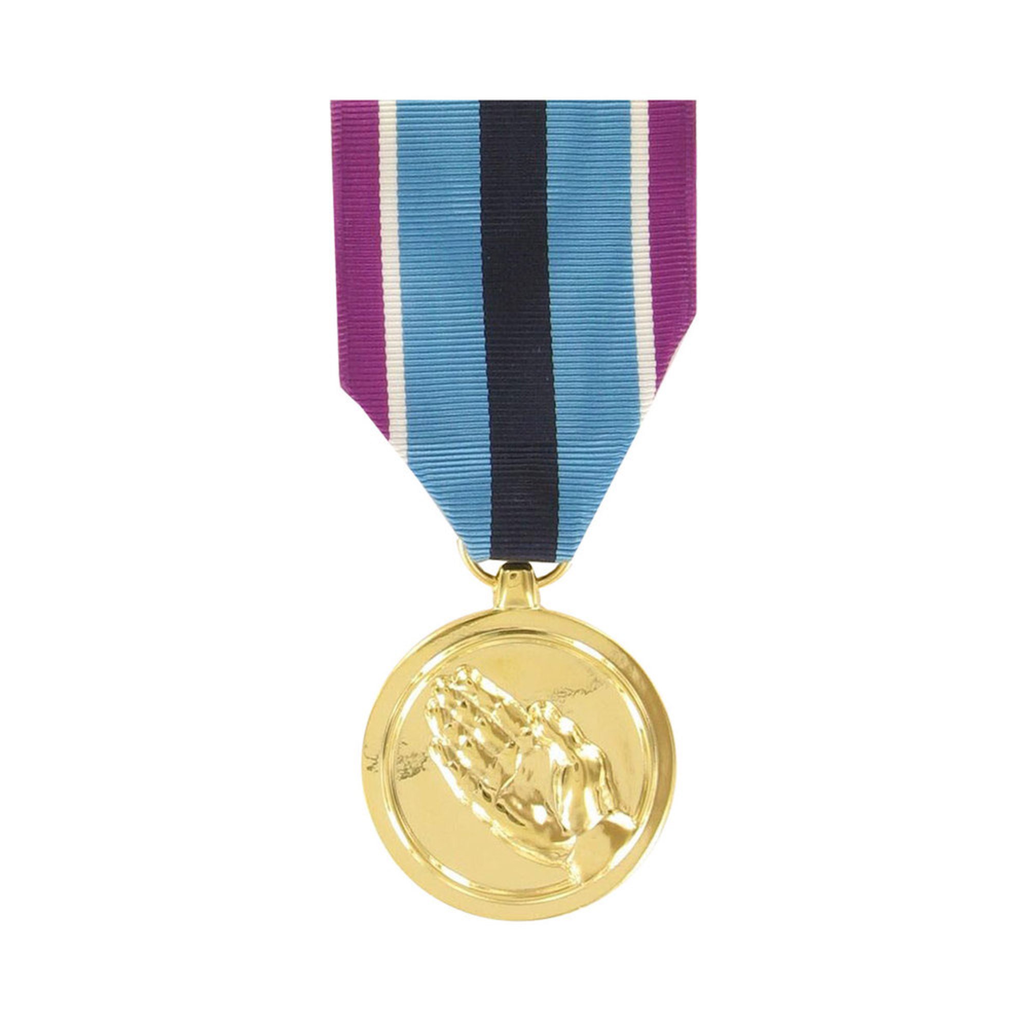 Medal Large Anodized Humanitarian Service | Anodized Full Size Medals ...