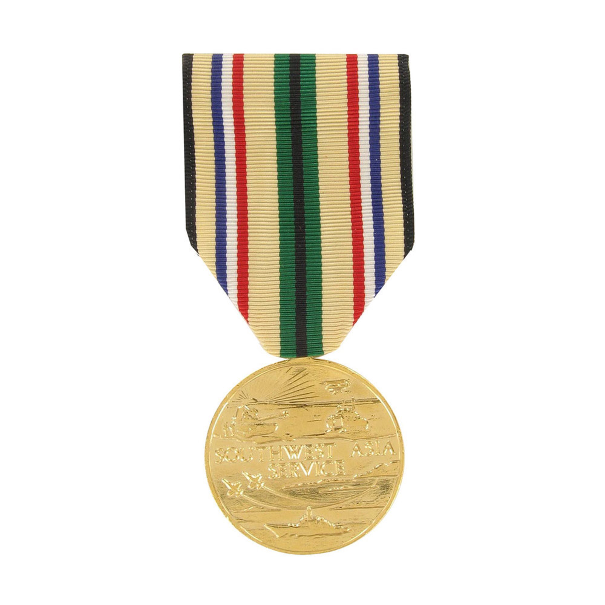 Medal Large Anodized Southwest Asia Service | Anodized Full Size Medals ...