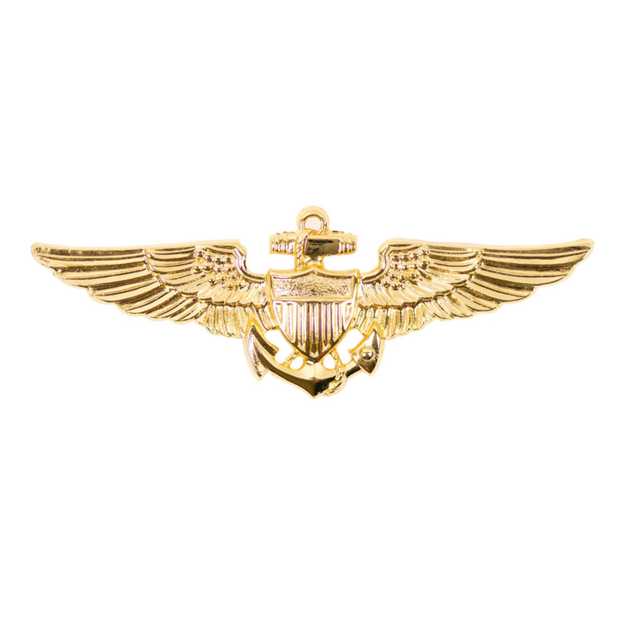Warfare Badge Full Size Aviator Gold | Warfare Devices & Command Badges ...