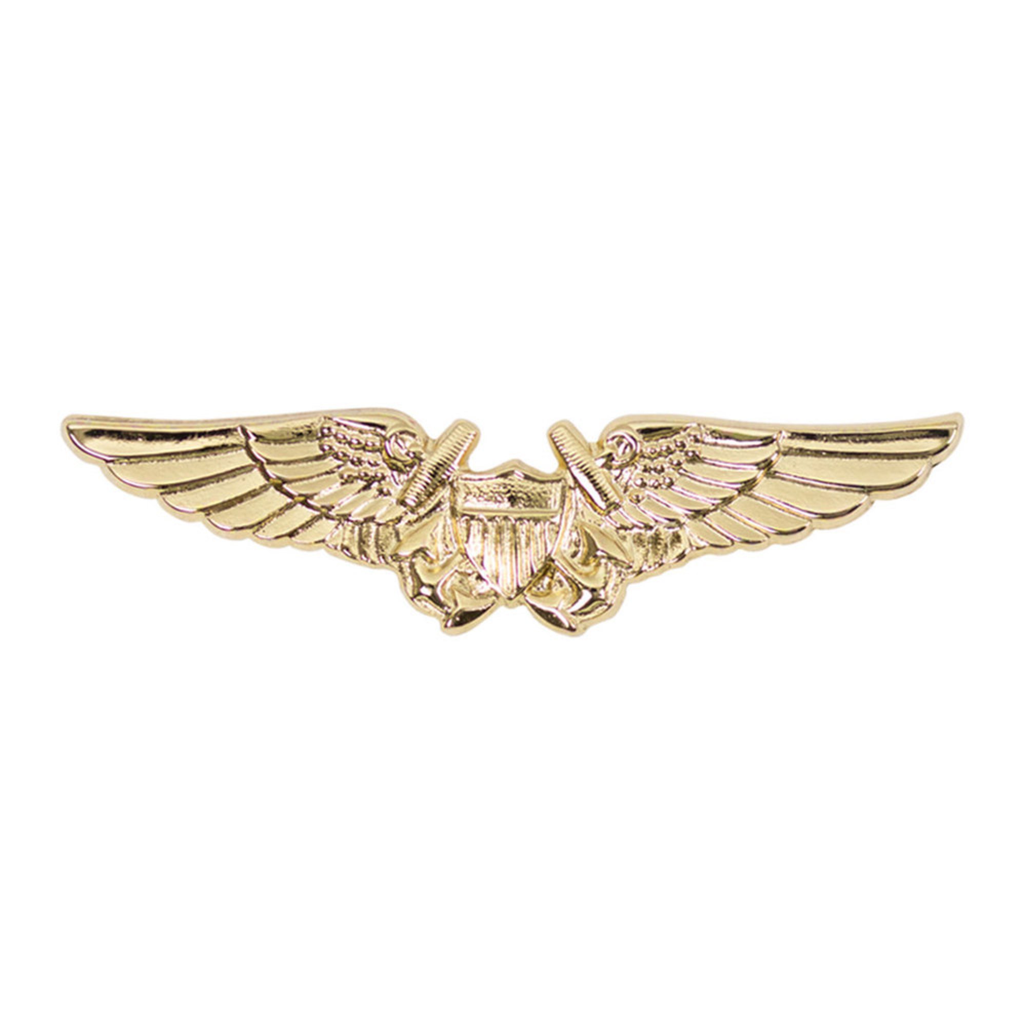 Warfare Badge Miniature Nav Flight Off Gold | Warfare Devices & Command ...