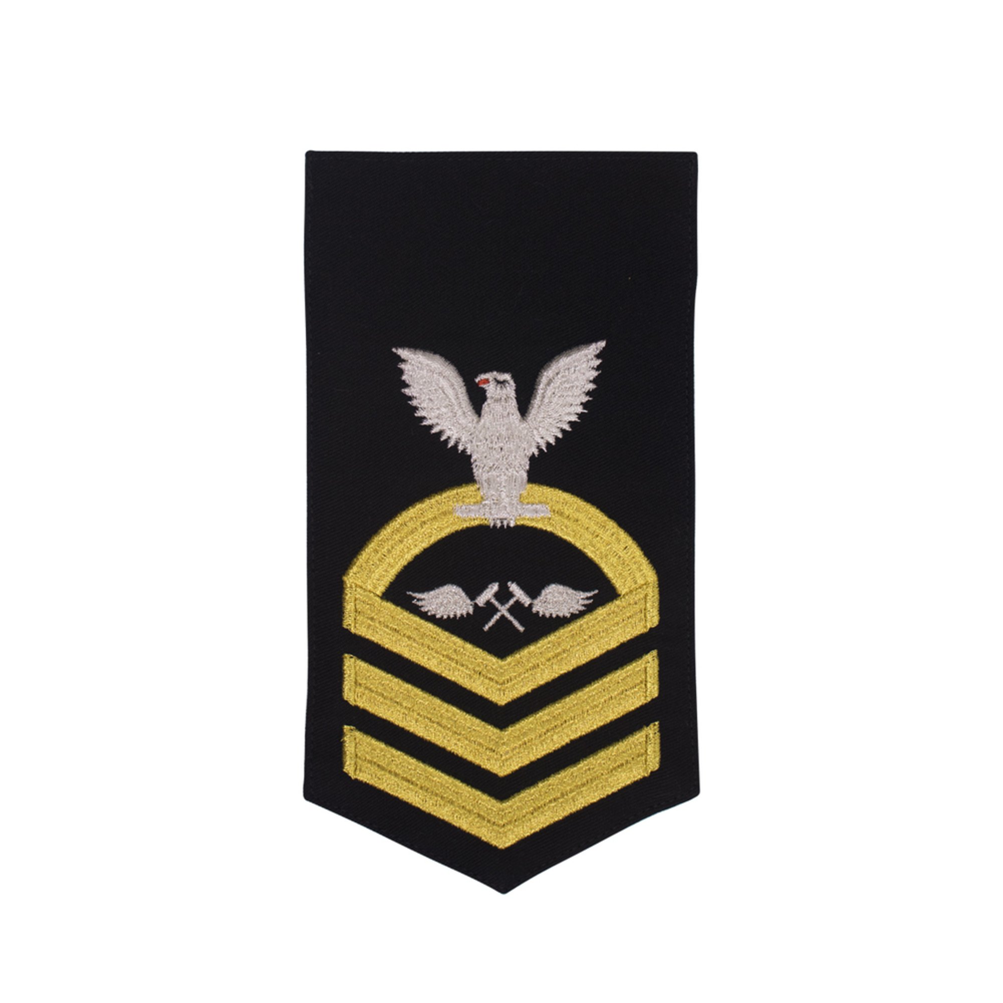 Men's E7 (amc) Rating Badge In Standard Gold On Blue Poly/wool For ...