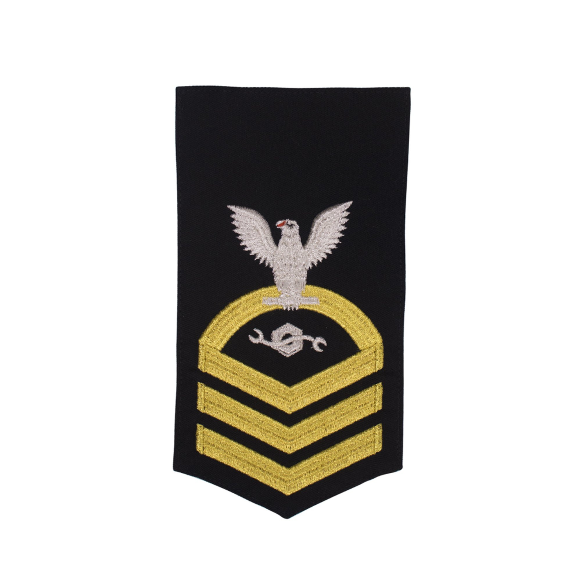 Men's E7 (cmc) Rating Badge In Standard Gold On Blue Poly/wool For ...