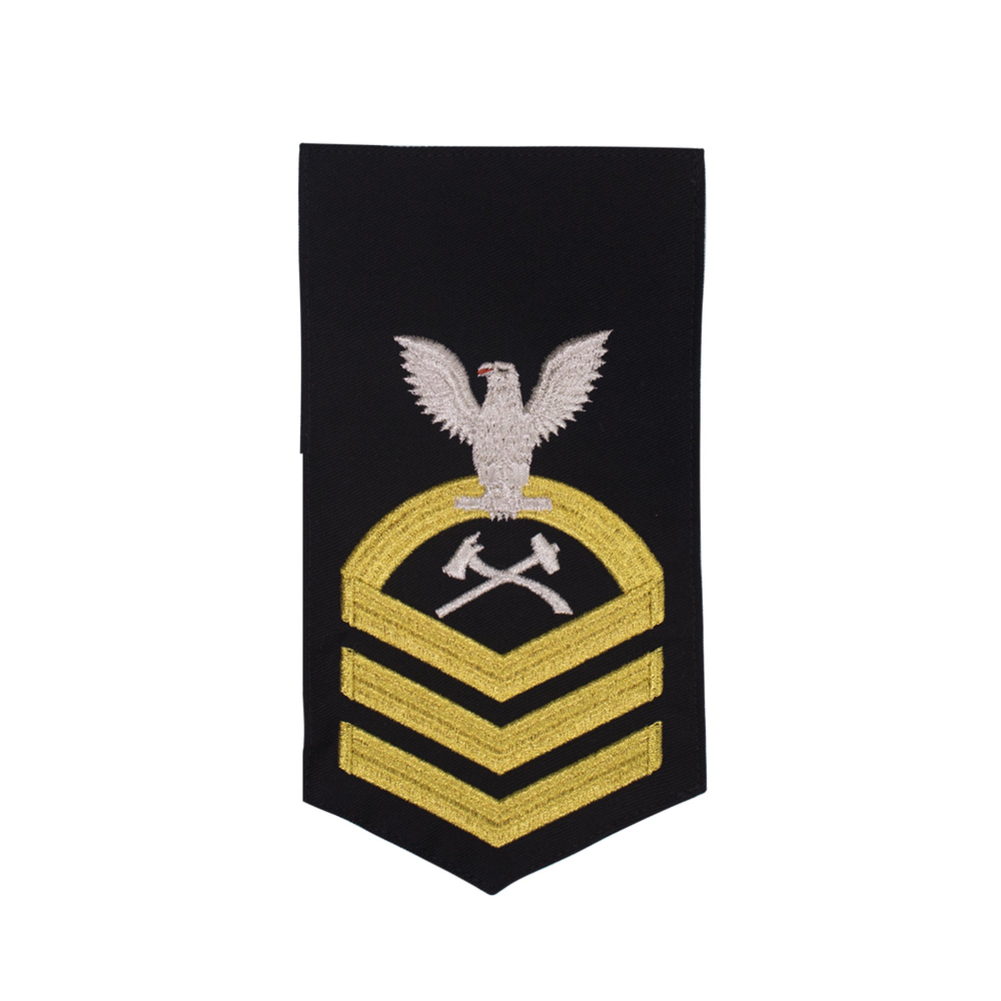 Men's E7 (dcc) Rating Badge In Standard Gold On Blue Poly/wool For ...