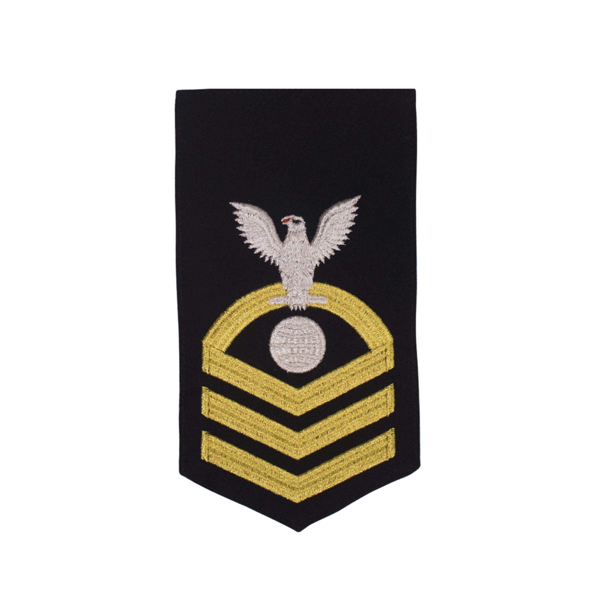 Men's E7 (emc) Rating Badge In Standard Gold On Blue Poly/wool For ...