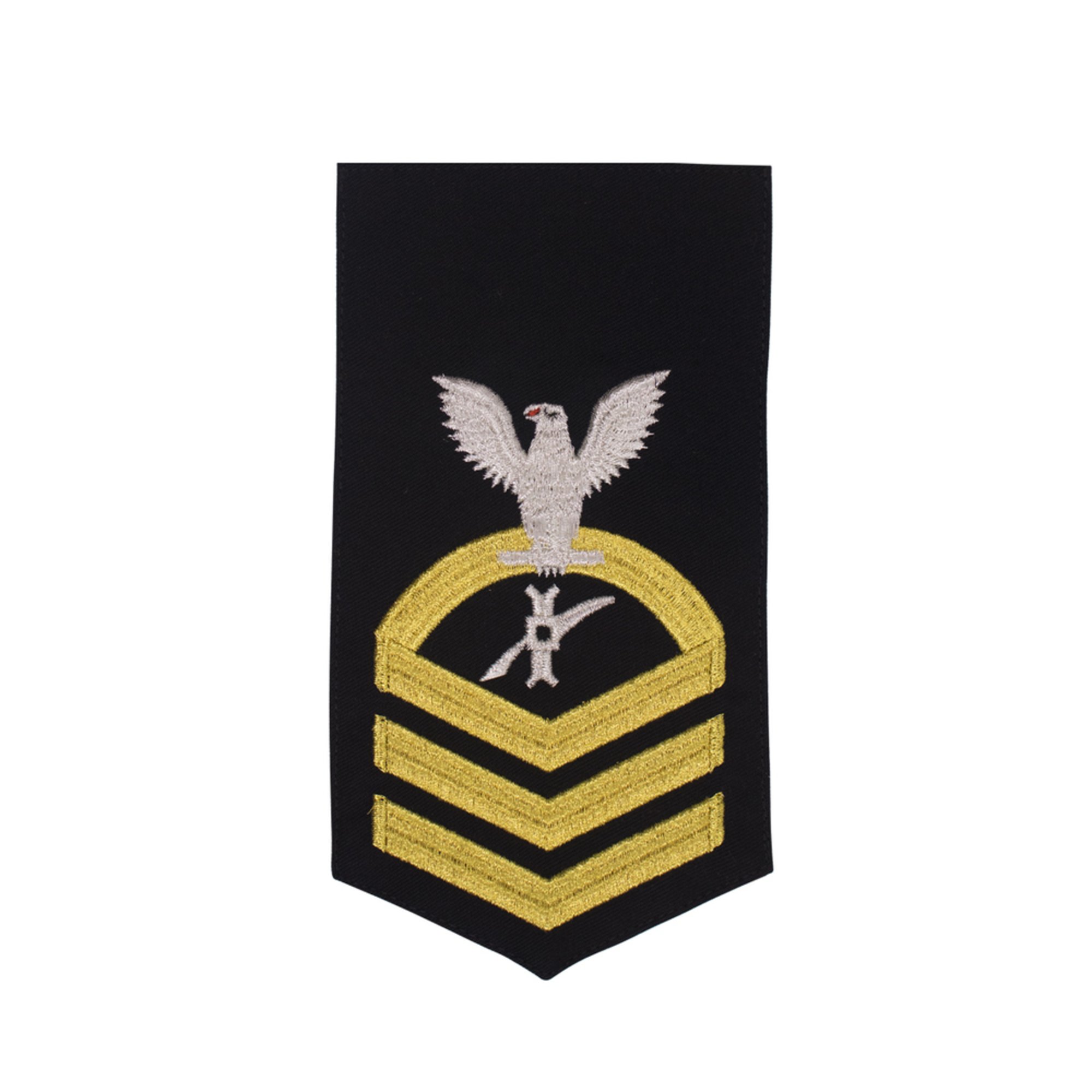 Men's E7 (lnc) Rating Badge In Standard Gold On Blue Poly/wool For ...