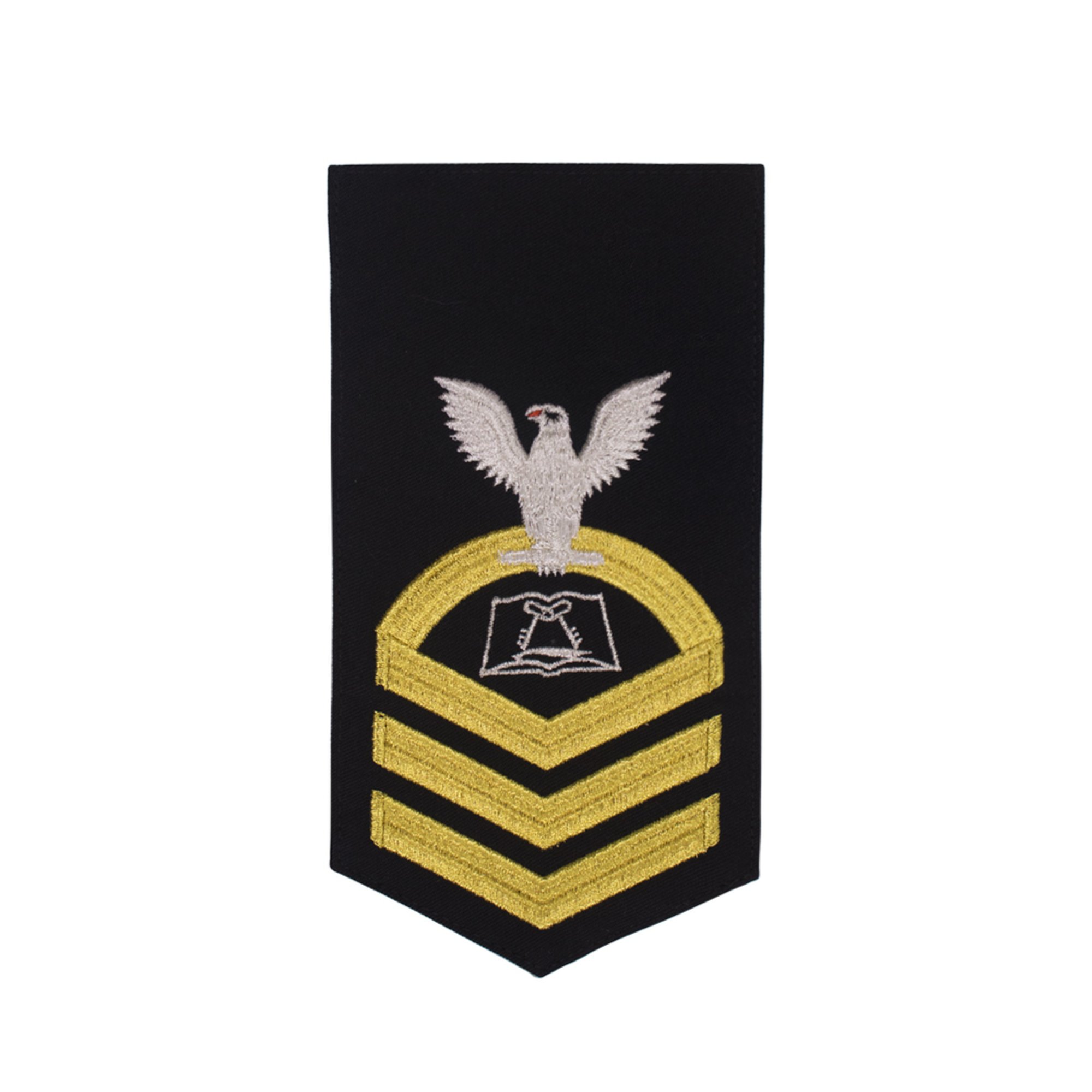 Men's E7 (csc) Rating Badge In Standard Gold On Blue Poly/wool For ...