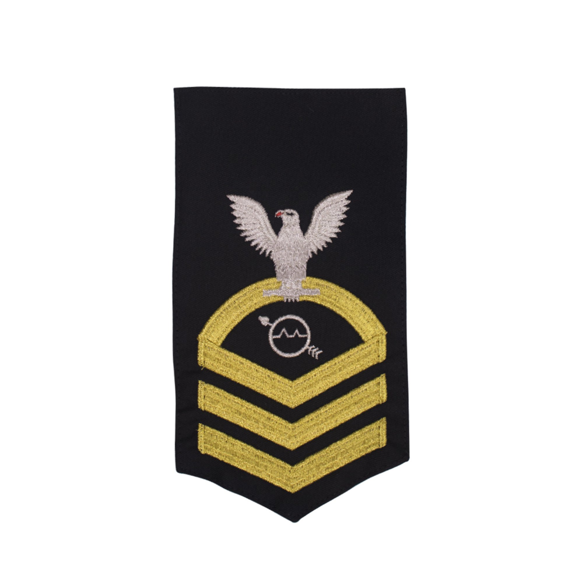 Men's E7 (osc) Rating Badge In Standard Gold On Blue Poly/wool For ...