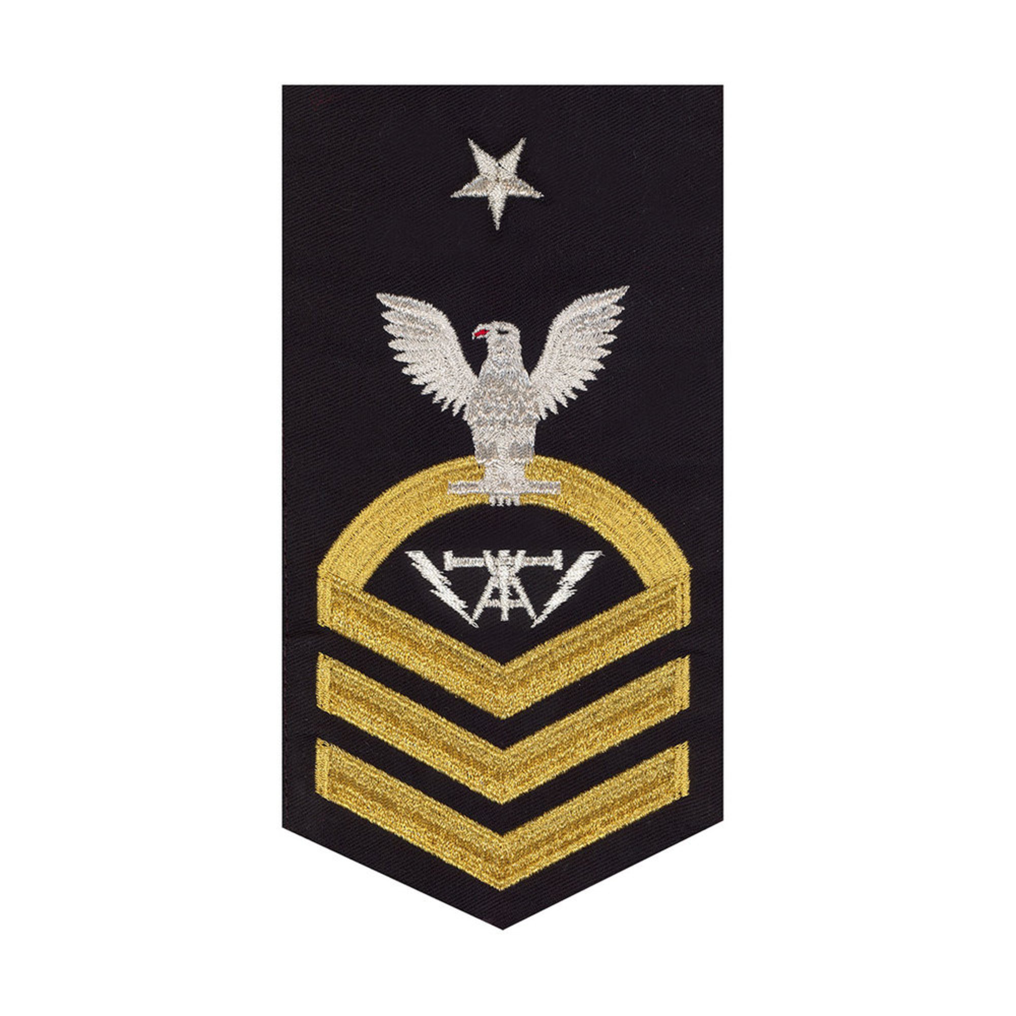 Men's E8 (fccs) Rating Badge In Standard Gold On Blue Poly/wool For ...