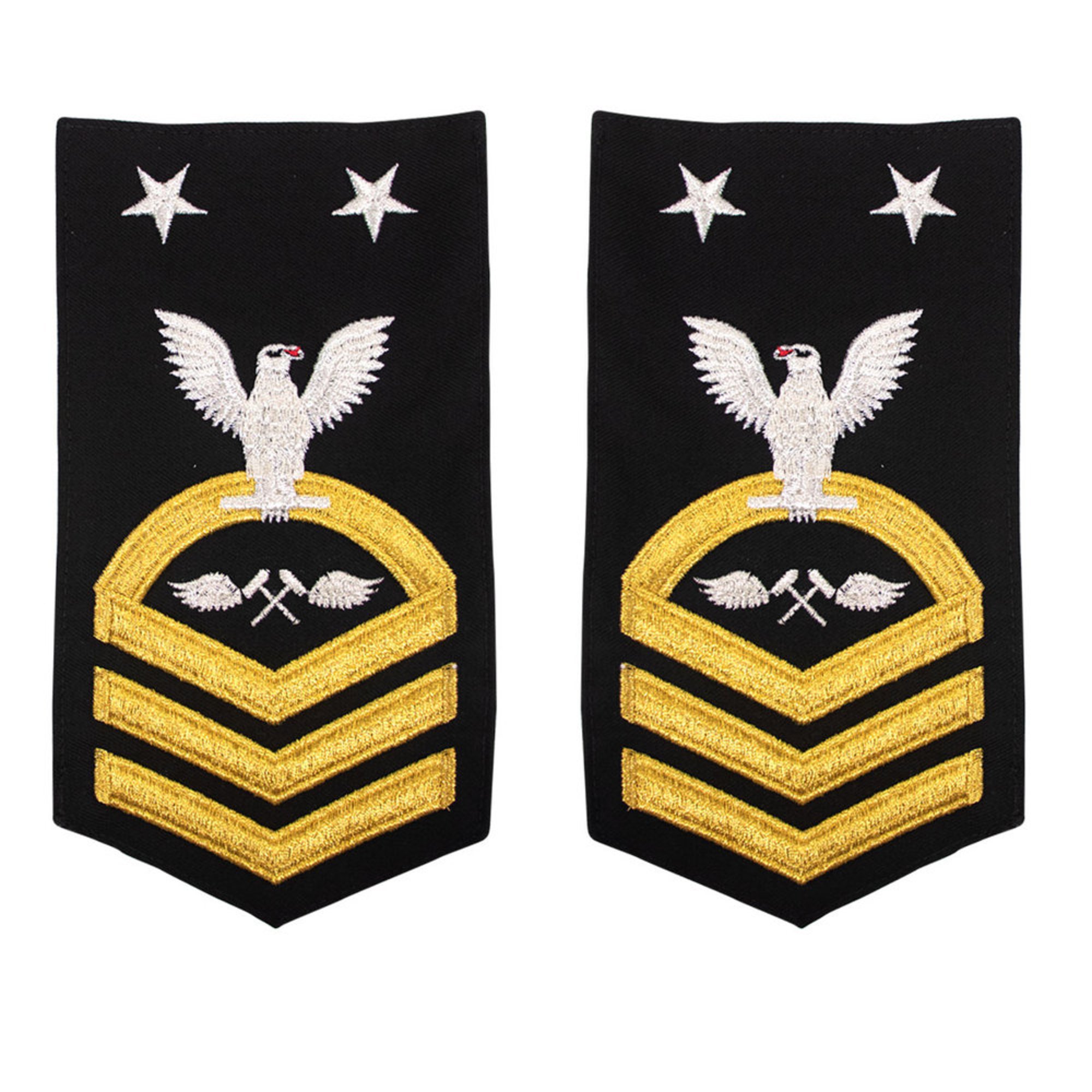 Men's E9 (amcm) Rating Badge In Standard Gold On Blue Poly/wool For ...