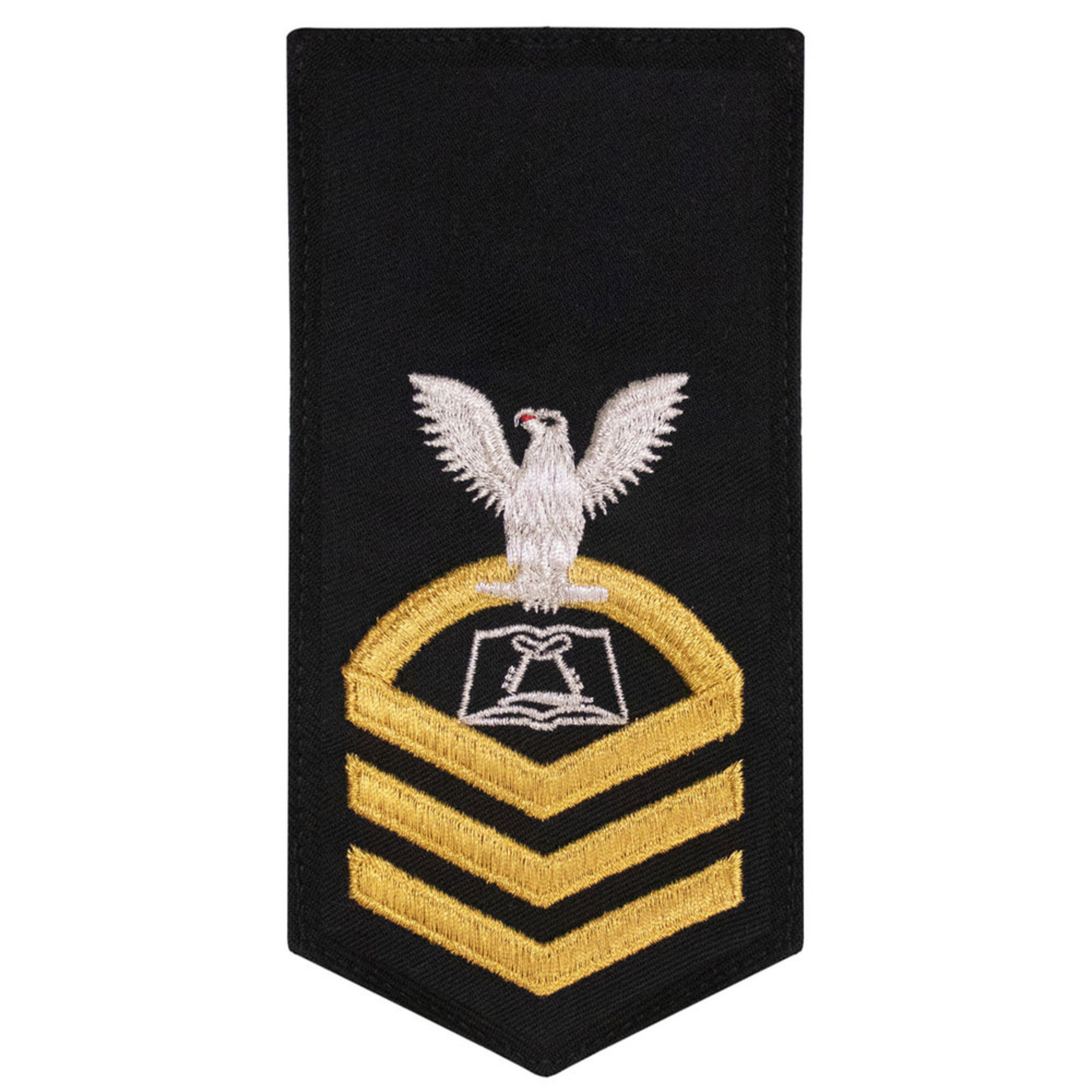 Women's E7 (csc) Rating Badge In Standard Gold On Blue Poly/wool For ...