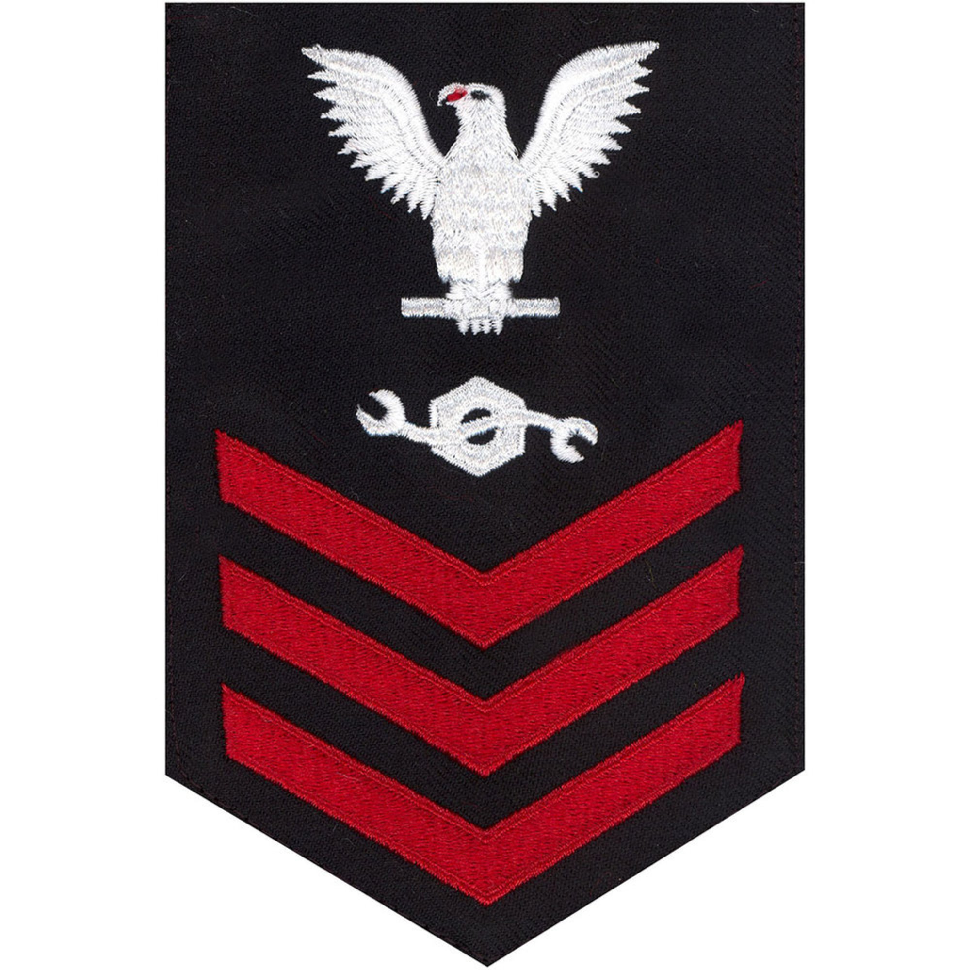 Men's E4-e6 (cm1) Rating Badge In Standard Red On Blue Serge Wool For ...