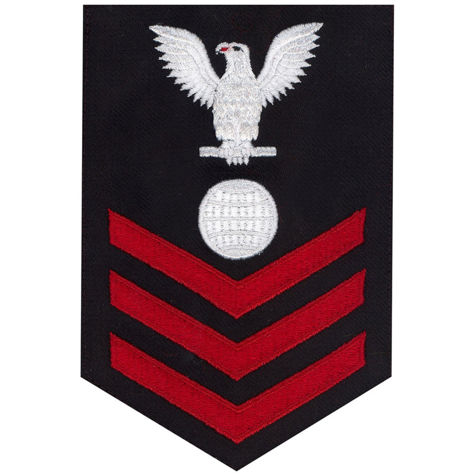 Men's E4-e6 (em1) Rating Badge In Standard Red On Blue Serge Wool For ...