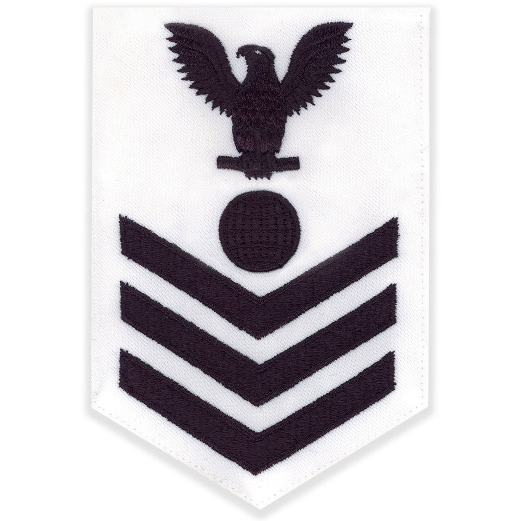 Men's E4-e6 (em1) Rating Badge In Blue On White Cnt For Electrician's ...