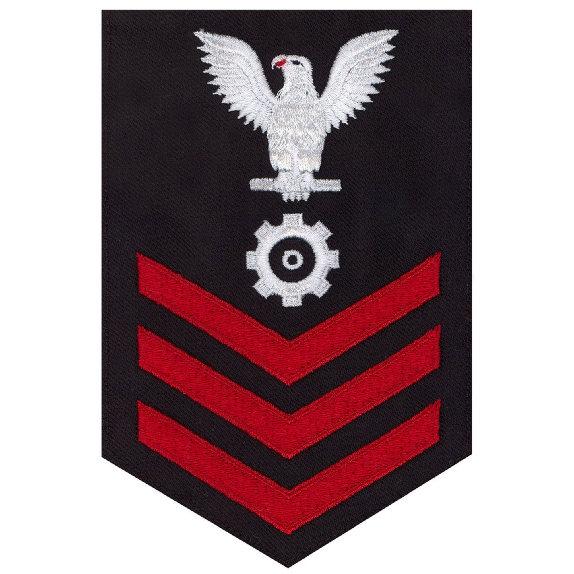 Men's E4-e6 (en1) Rating Badge In Standard Red On Blue Serge Wool For ...