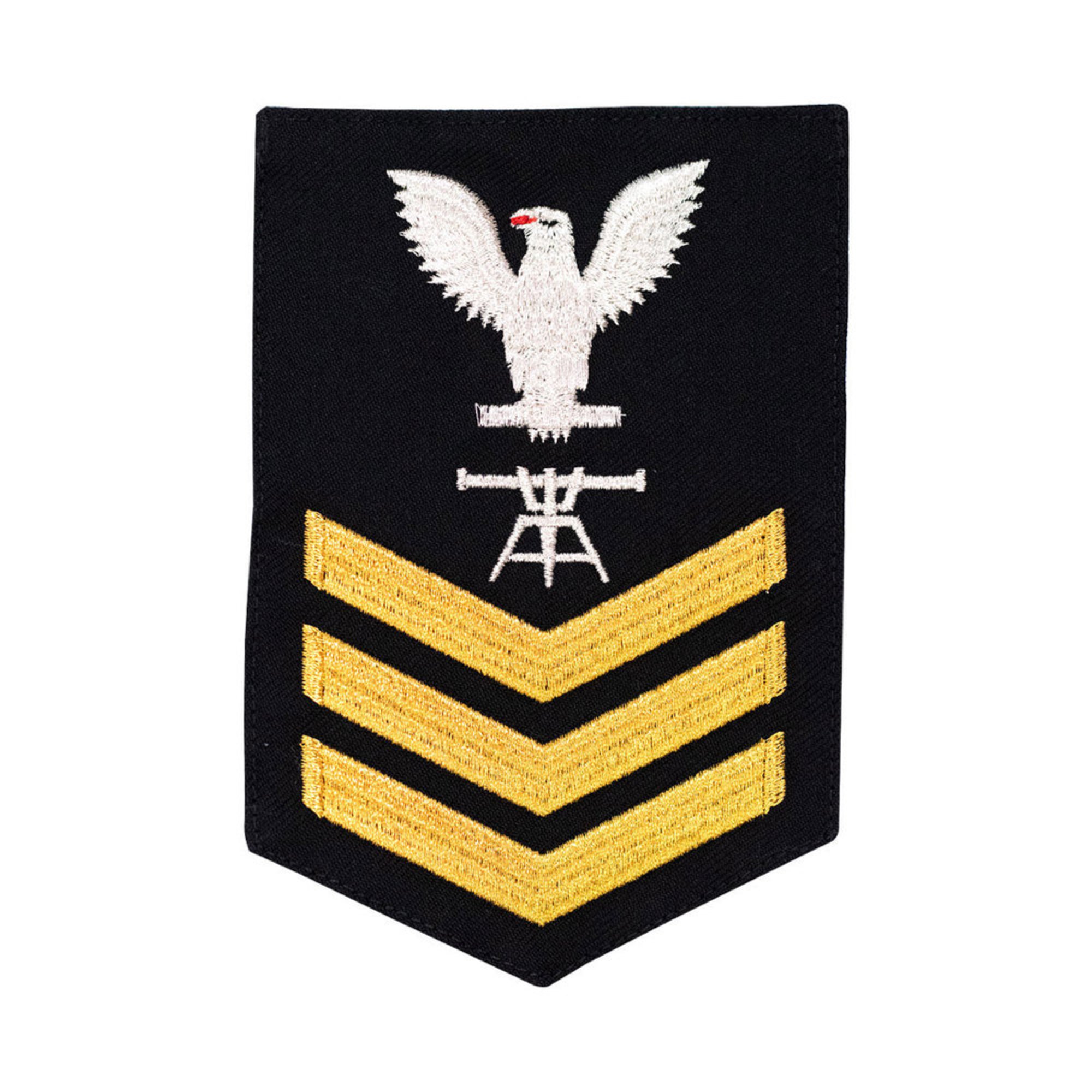 Men's E4-e6 (ft1) Rating Badge In Standard Gold On Blue Serge Wool For ...