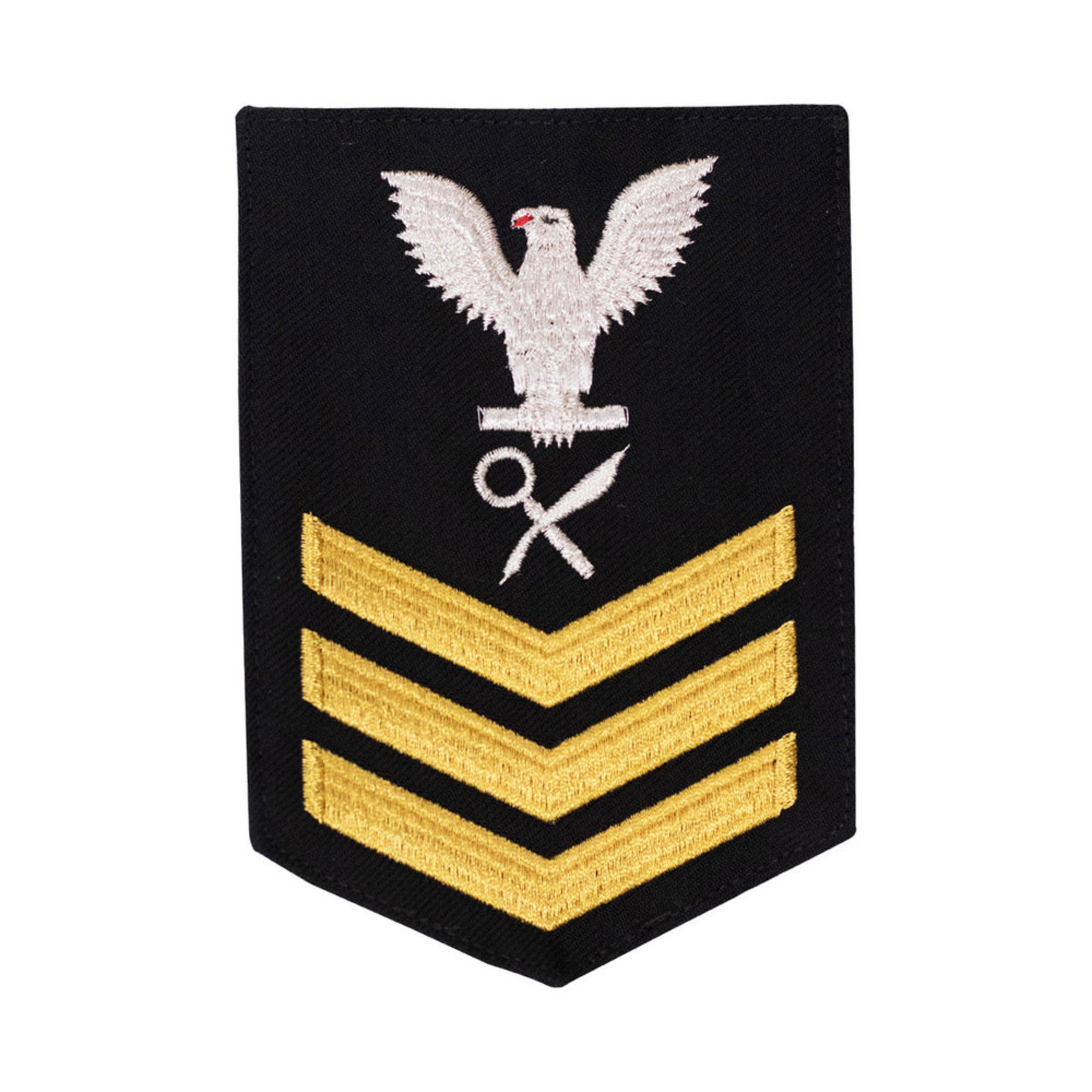 Men's E4-e6 (is1) Rating Badge In Standard Gold On Blue Serge Wool For ...